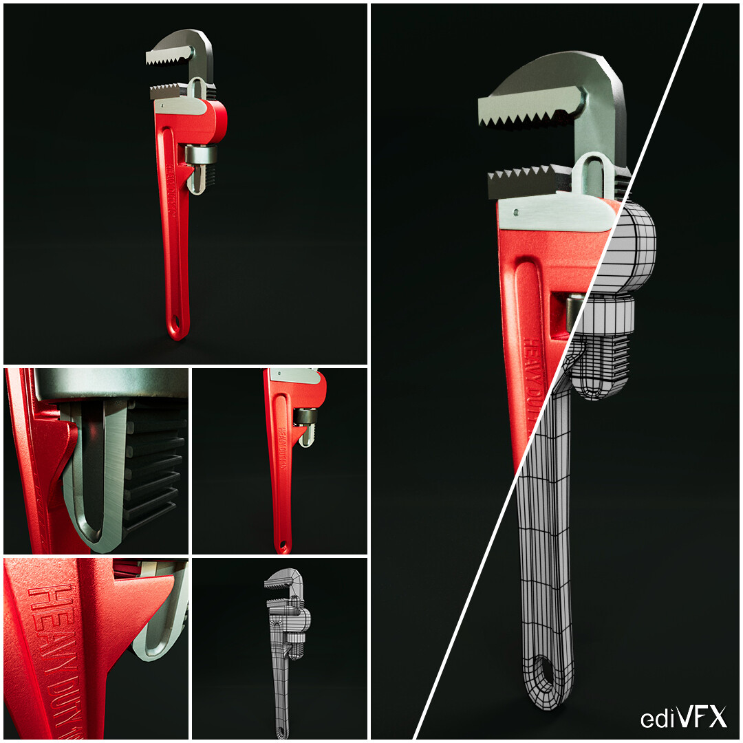 ArtStation - Wrench 3D Model