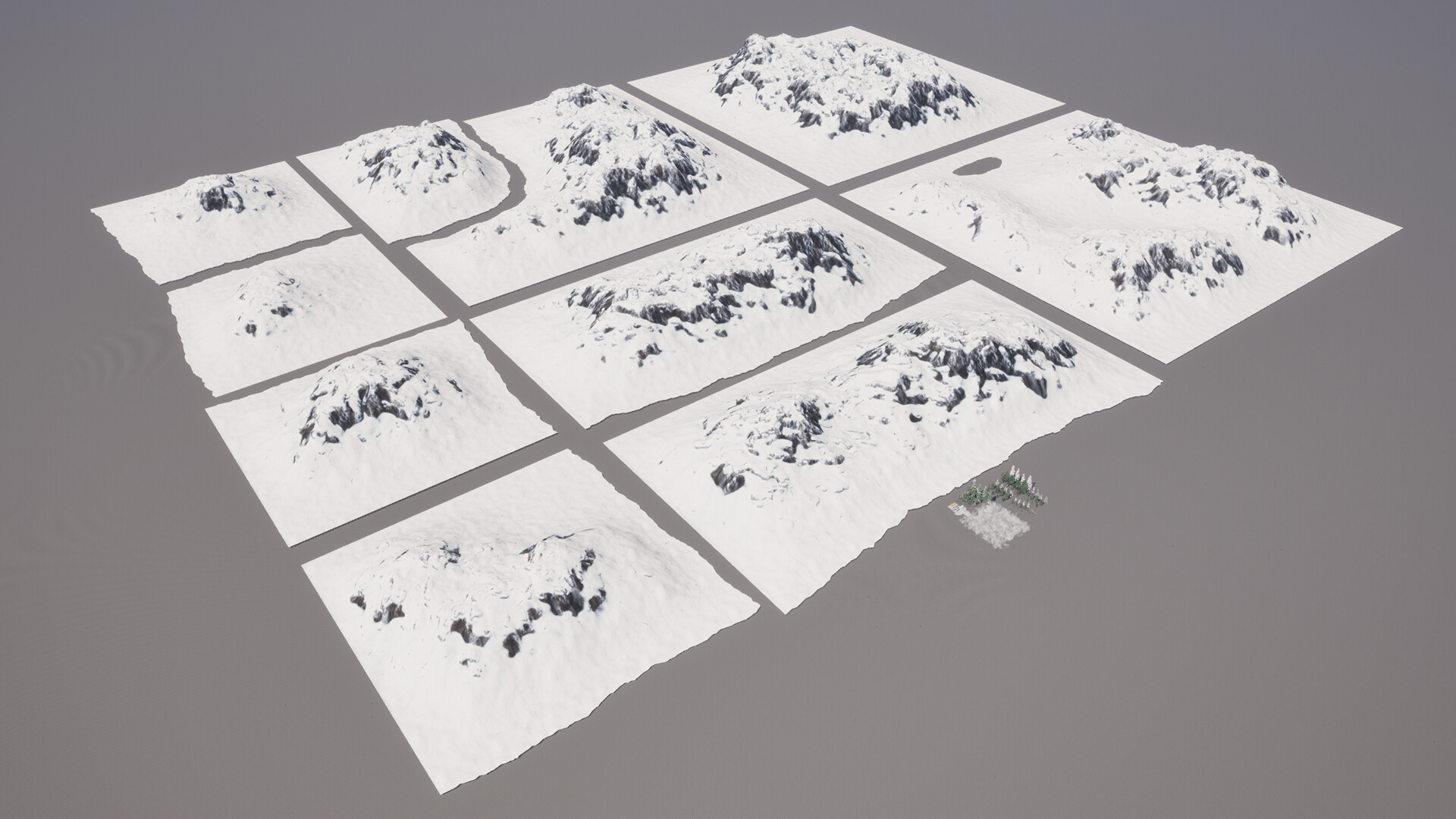 MODULUS Studio - Modular Snowy Landscape / UE5.3