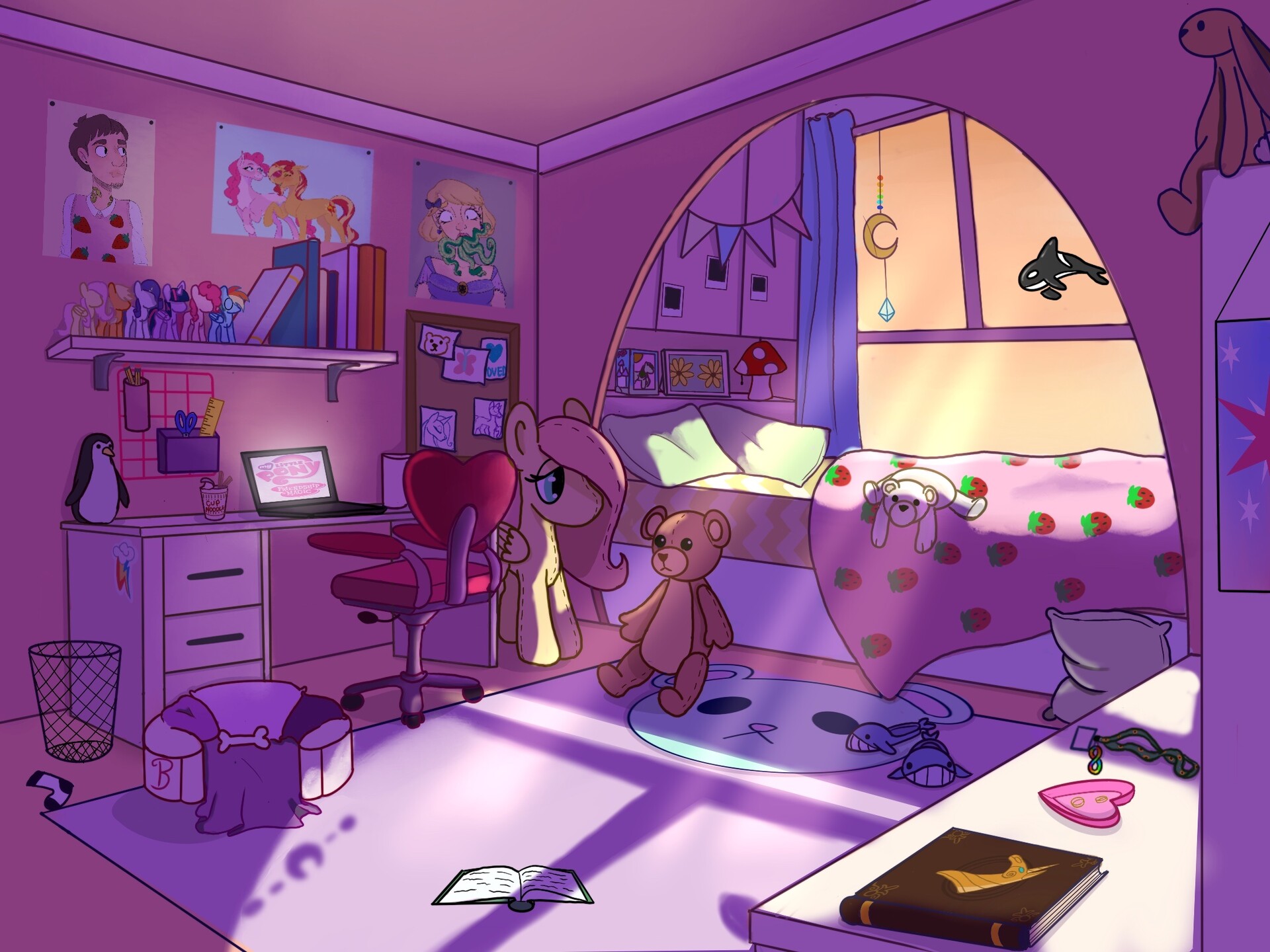 ArtStation - cute bedroom