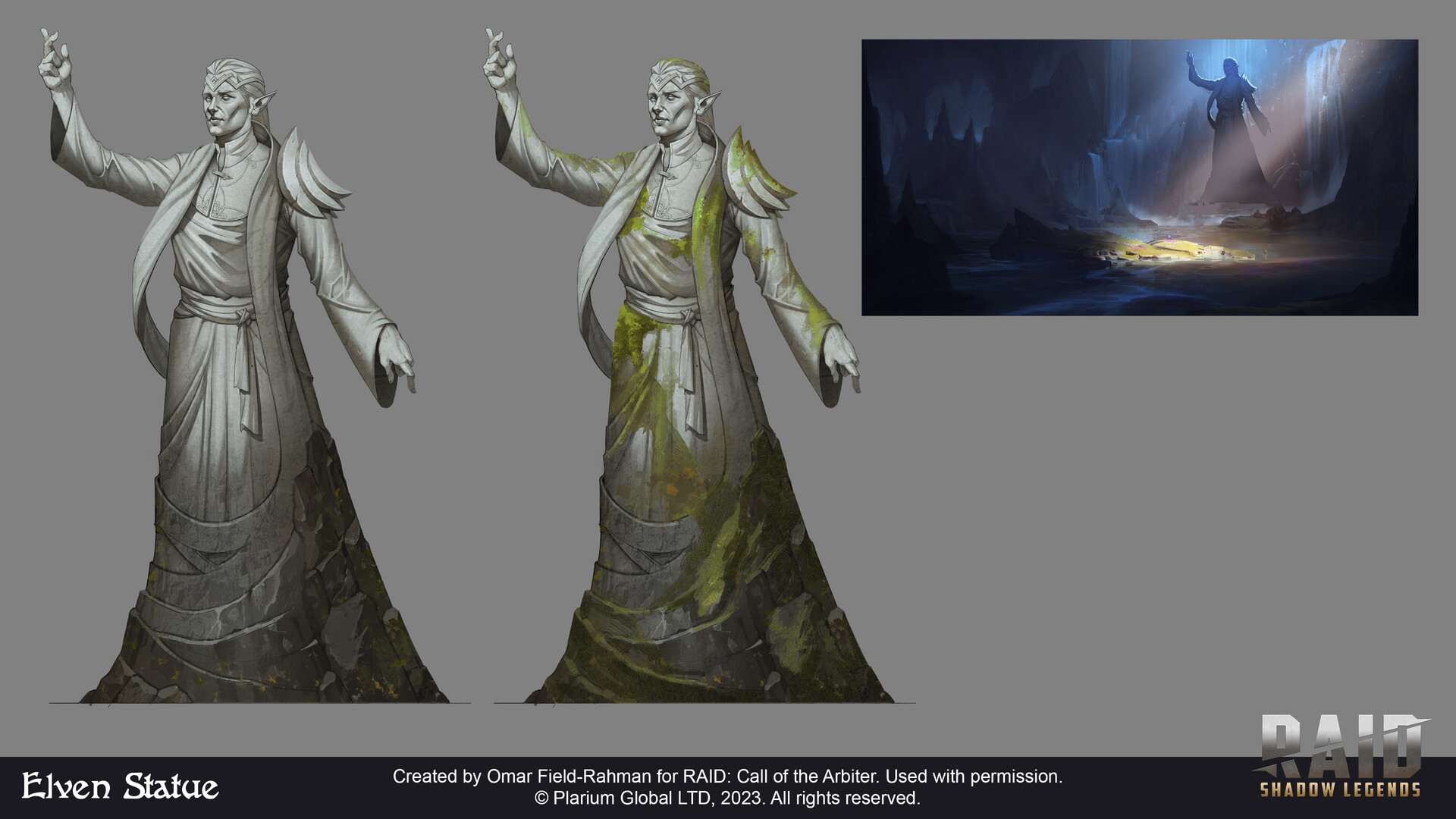 ArtStation - Proto Elven Statue