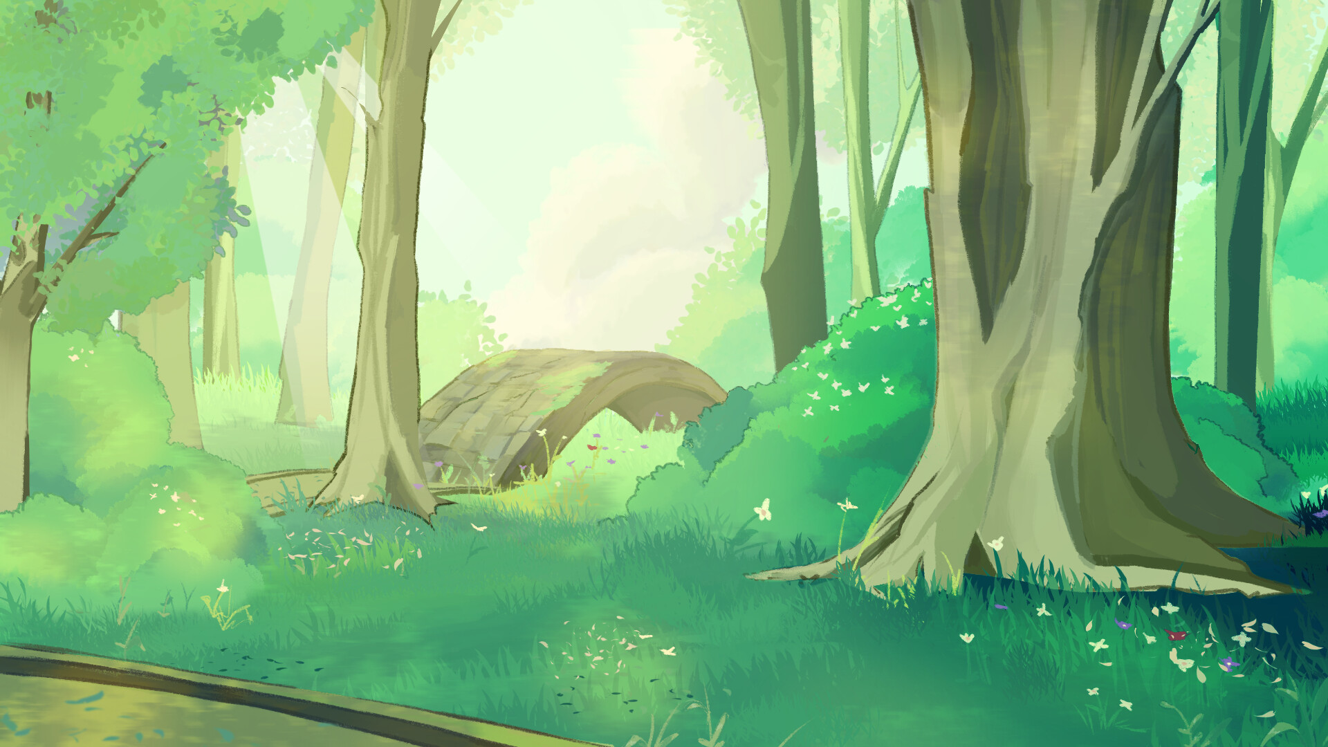 anime park background