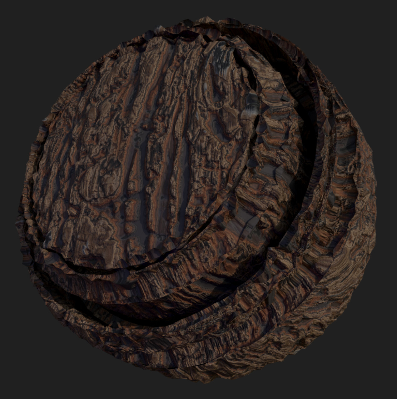 ArtStation - Wood Bark Texture - Spring 2024 - Texturing II
