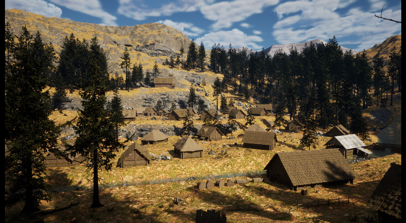 Sara Longo - Mountain Village VFX (Niagara System)