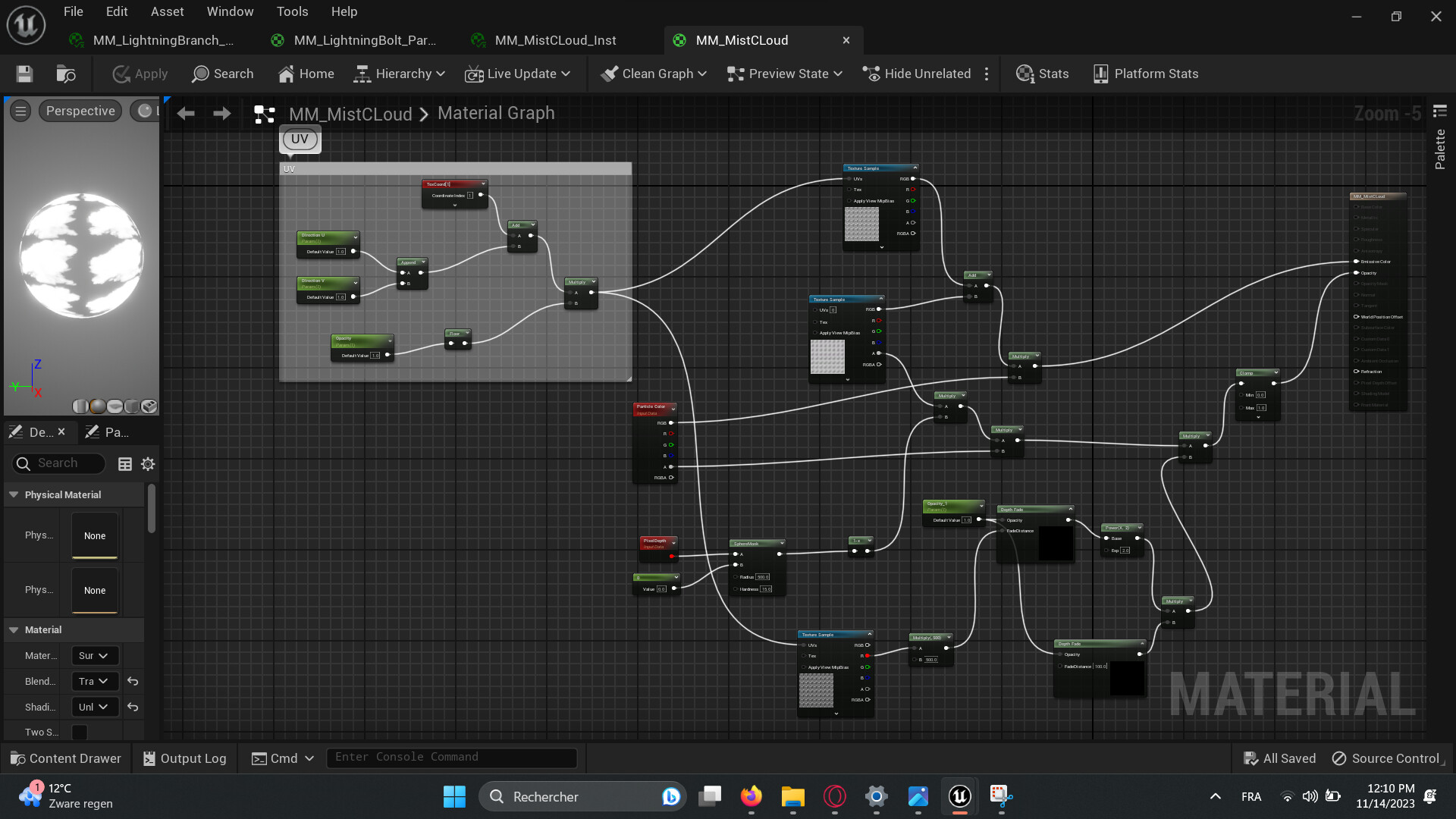 Sara Longo - Mountain Village VFX (Niagara System)