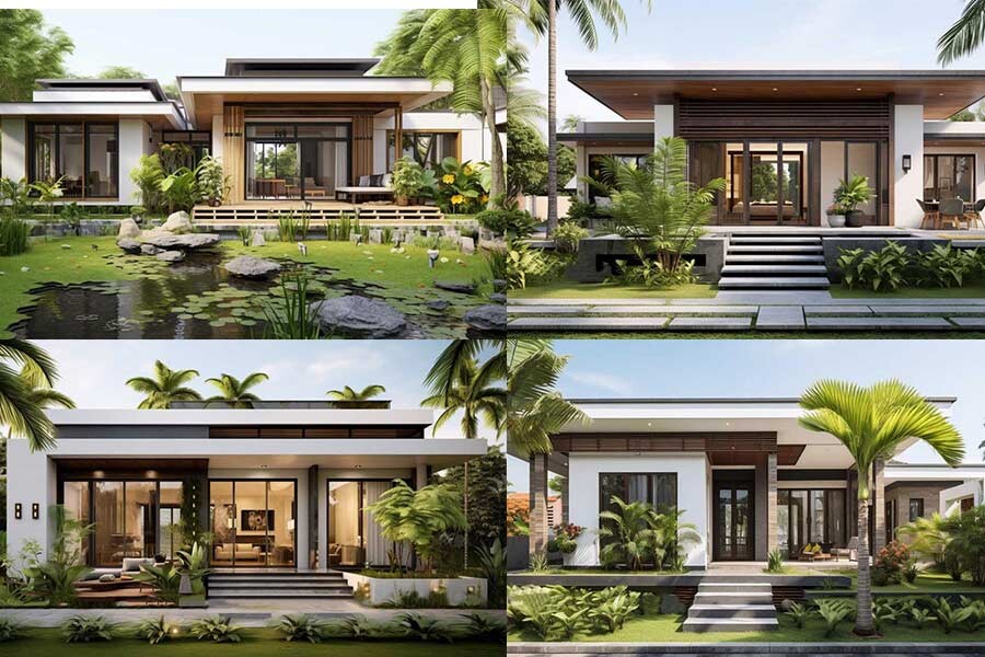 NEOHouse Architecture - Những mẫu nhà cấp 4 mái bằng đẹp độc đáo 2024