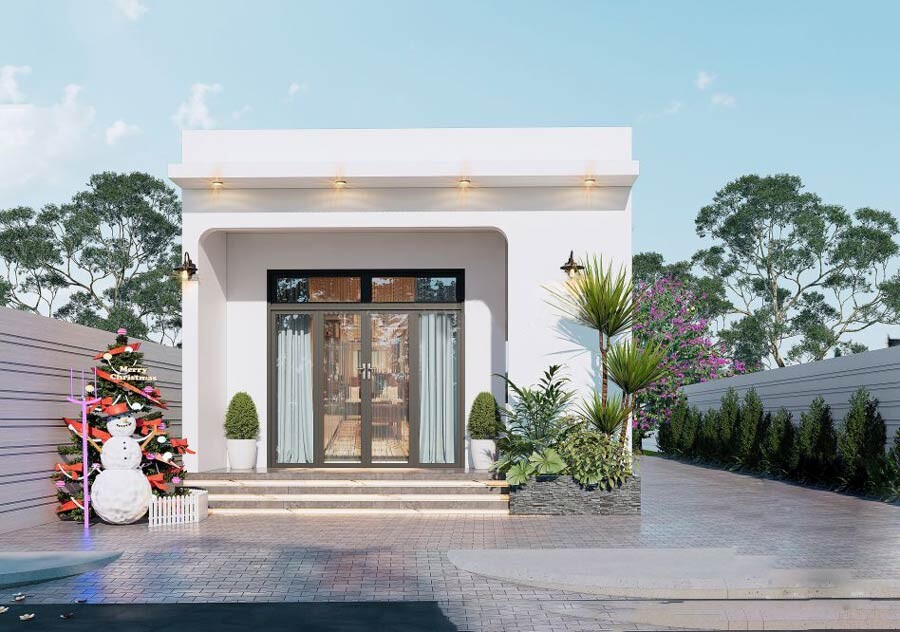 NEOHouse Architecture - Những mẫu nhà cấp 4 mái bằng đẹp độc đáo 2024