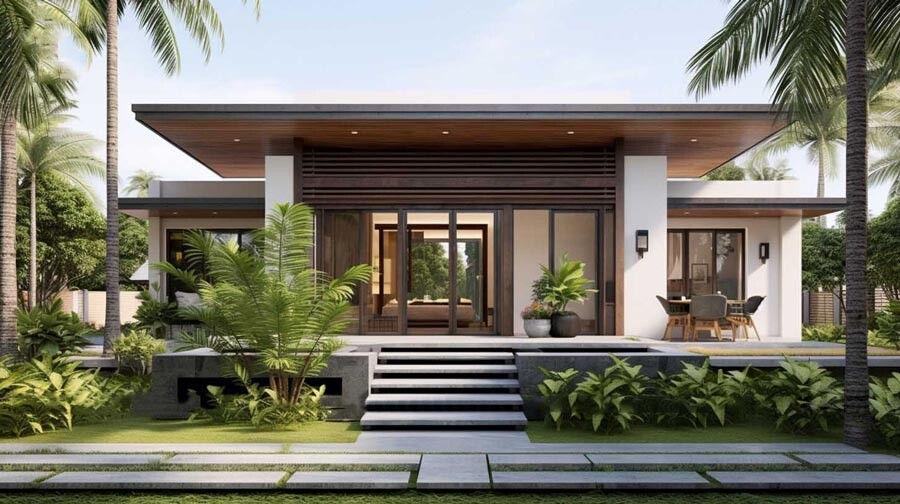 NEOHouse Architecture - Những mẫu nhà cấp 4 mái bằng đẹp độc đáo 2024