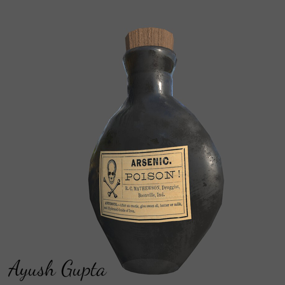 ArtStation - "Poison Bottle" (3D Artwork)