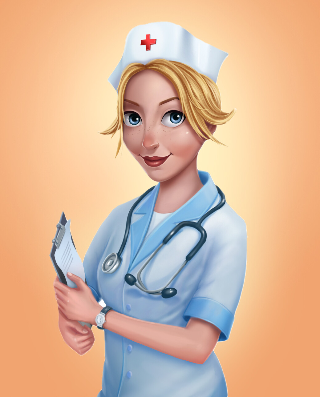 ArtStation - Game Concept Art Character Nurse
