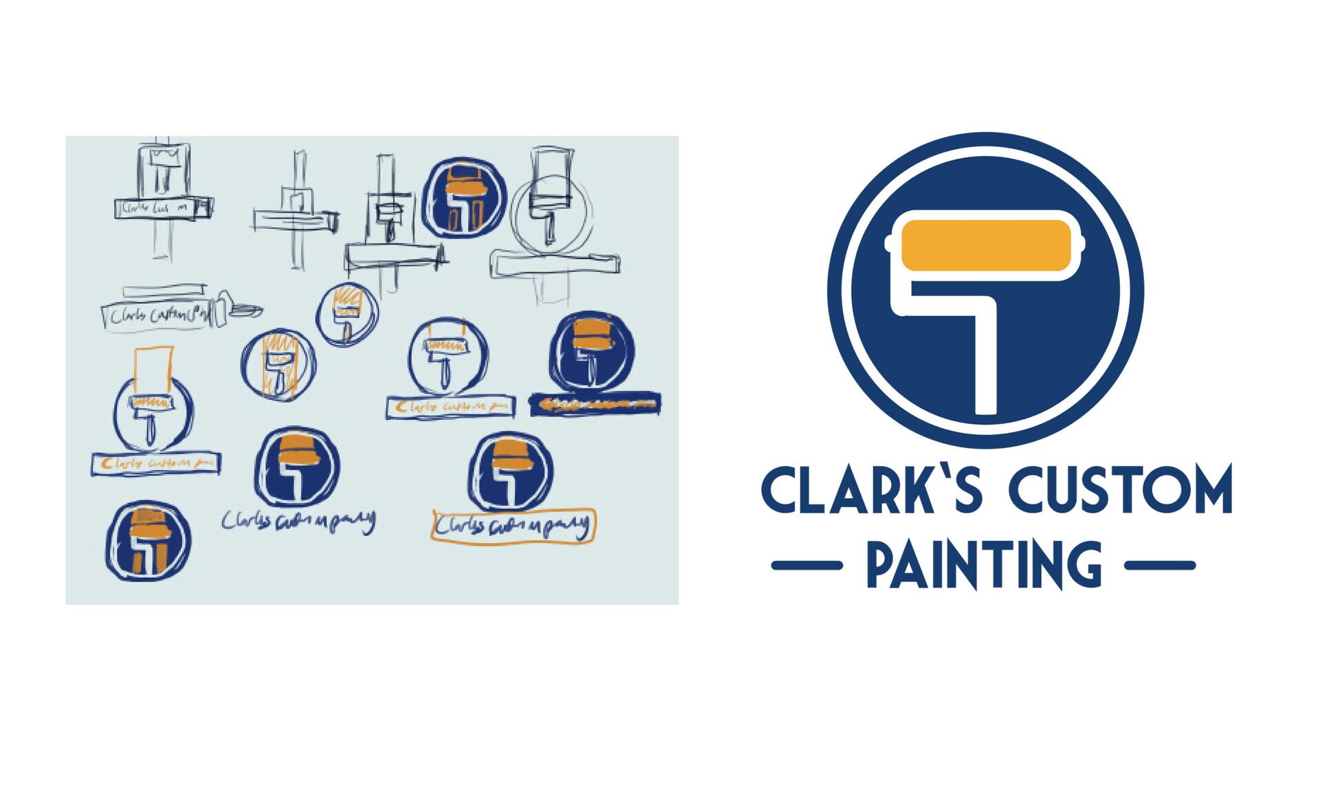 ArtStation - Clark's Custom Painting logo creation
