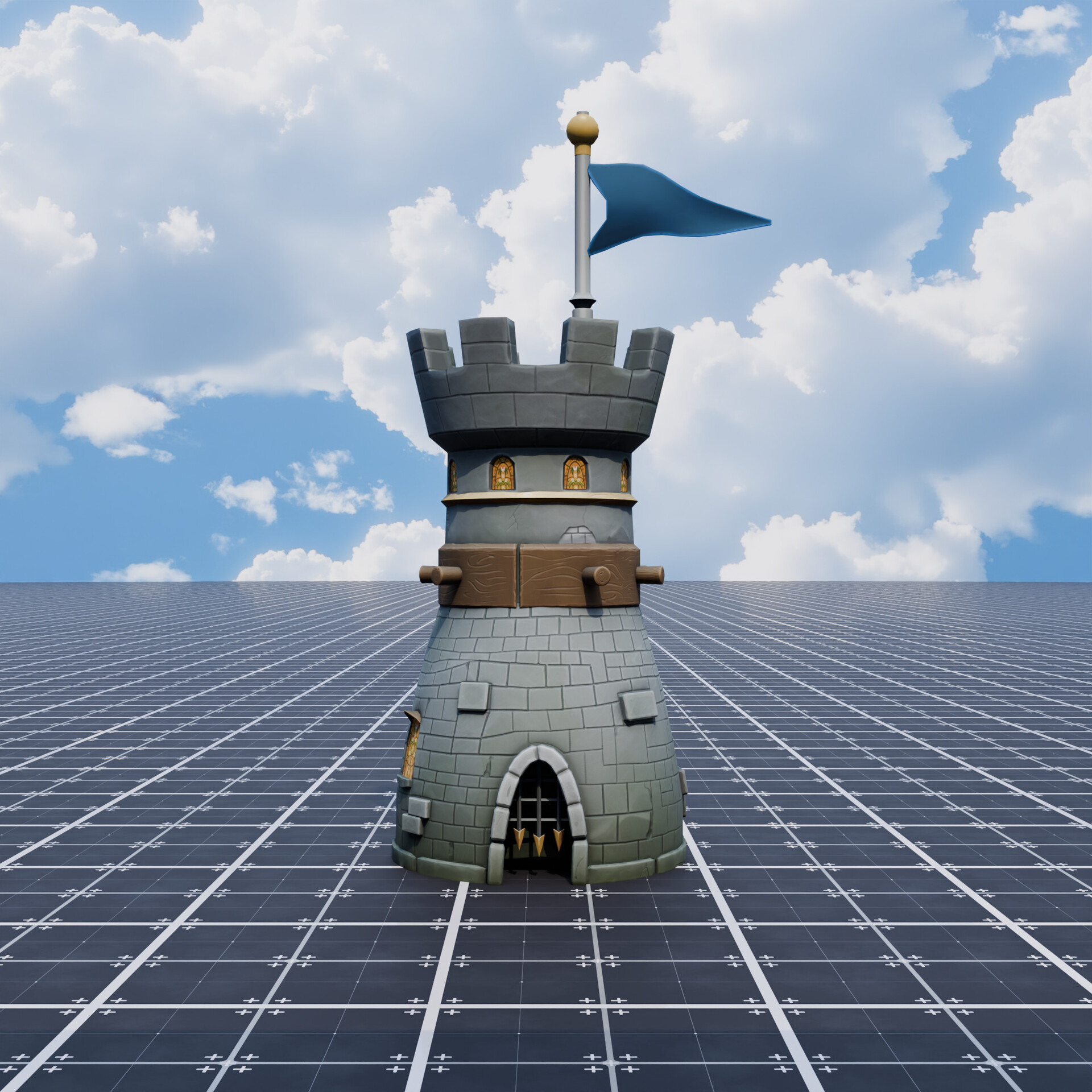 ArtStation - Hand-Paint Tower