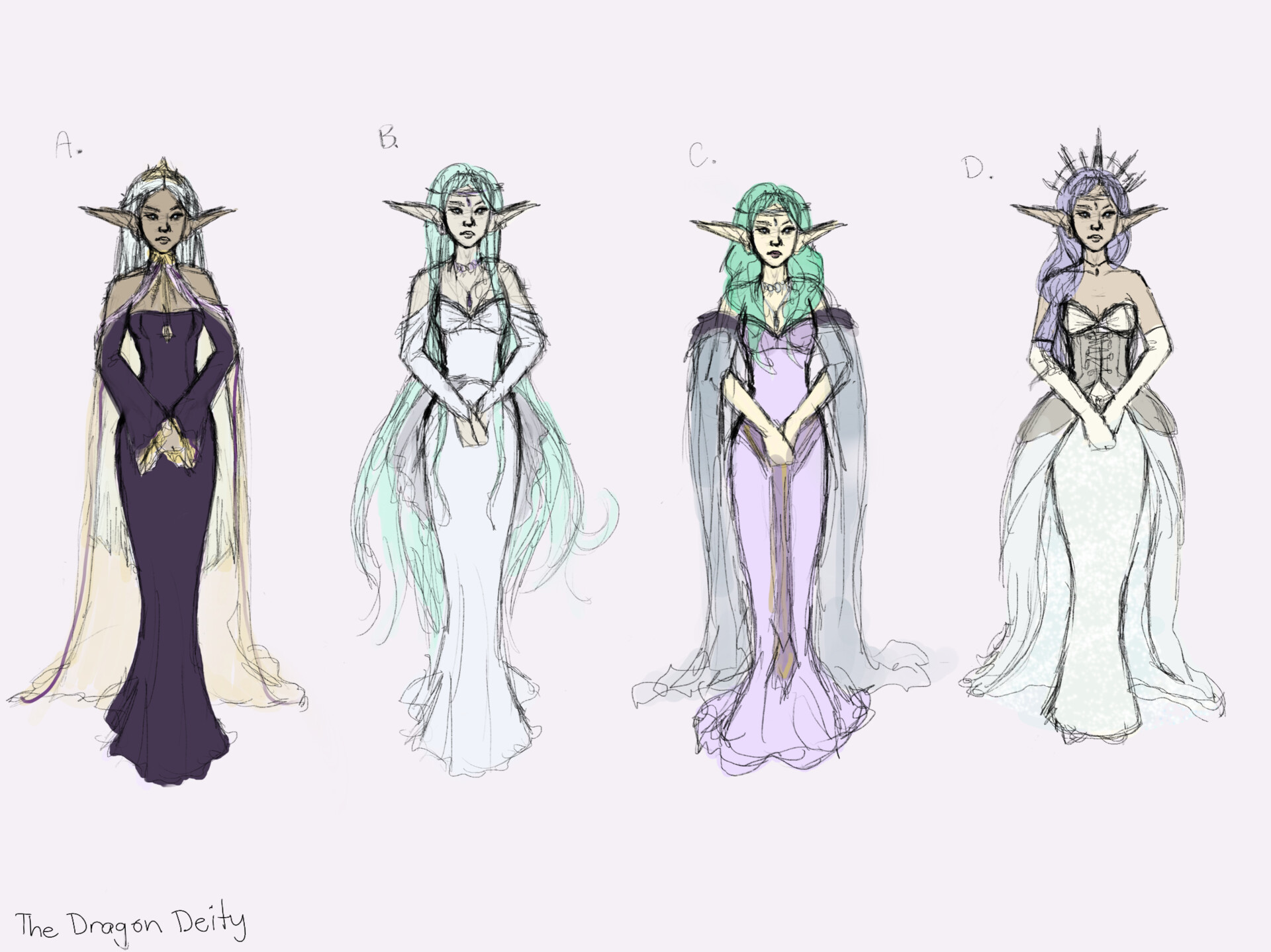 Lauren Madahbee - Dragon Deity Character Concept