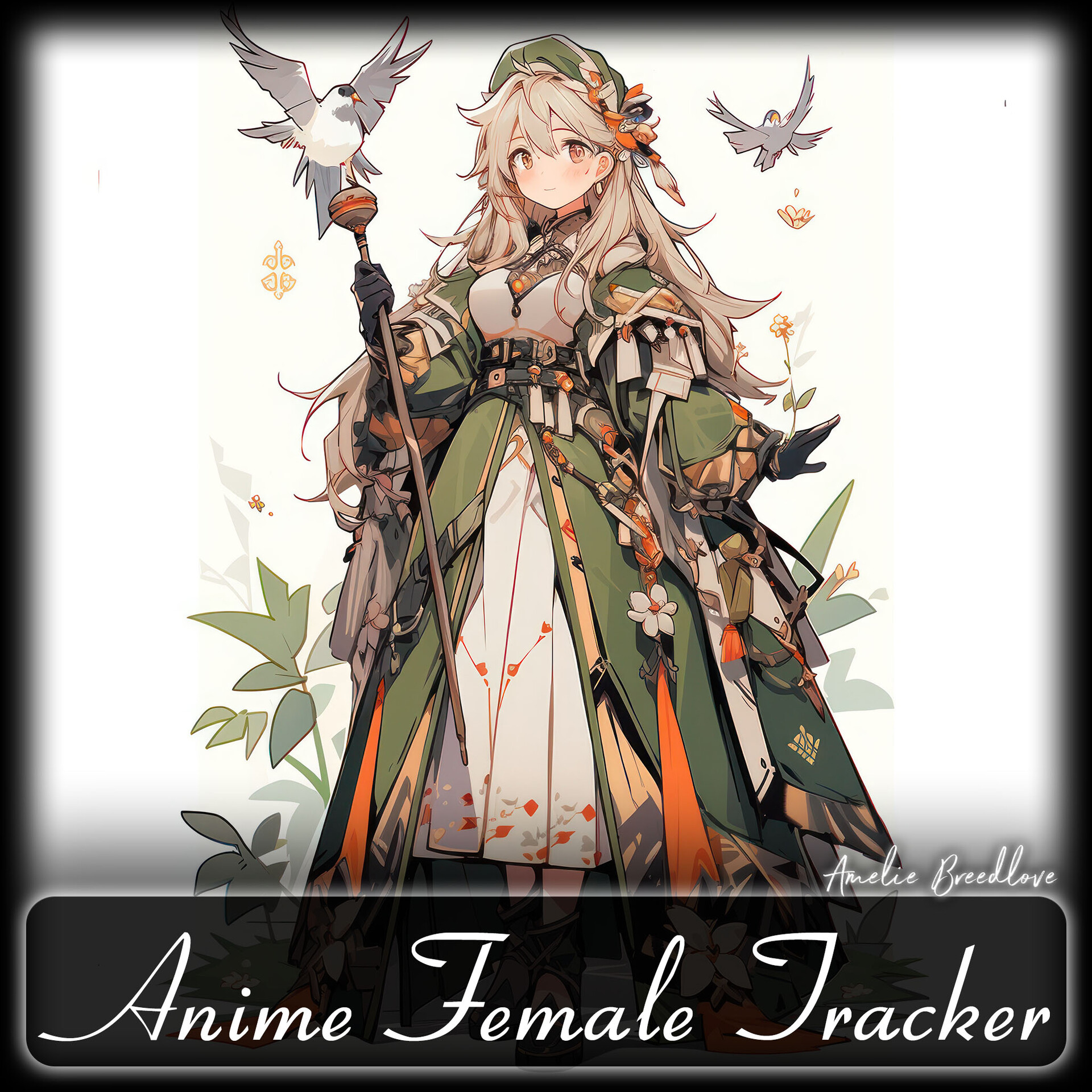 Amelie Anime - 200 Anime Female Tracker (Full Body) Reference Pack | 4K ...