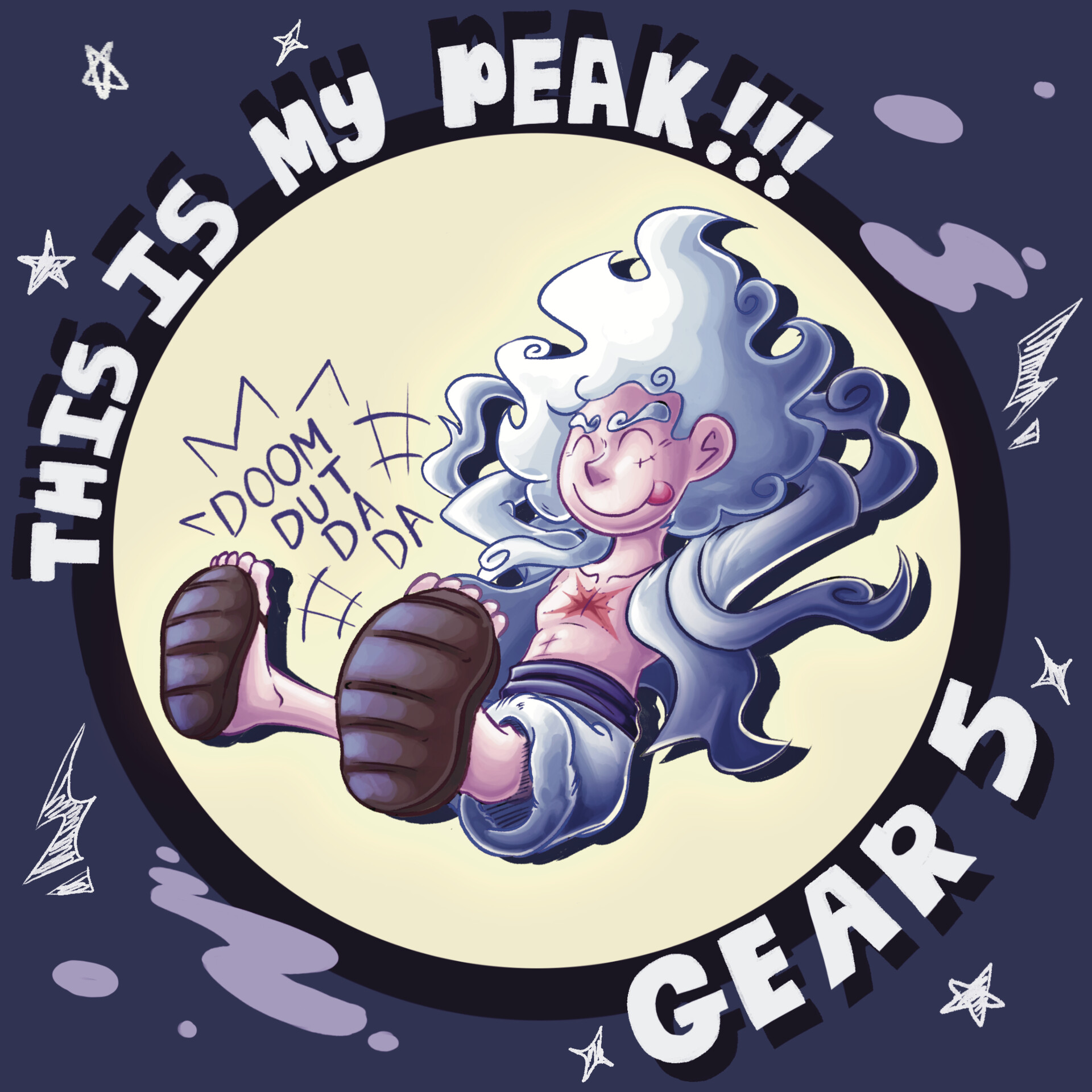 ArtStation - Gear 5 Luffy - One Piece