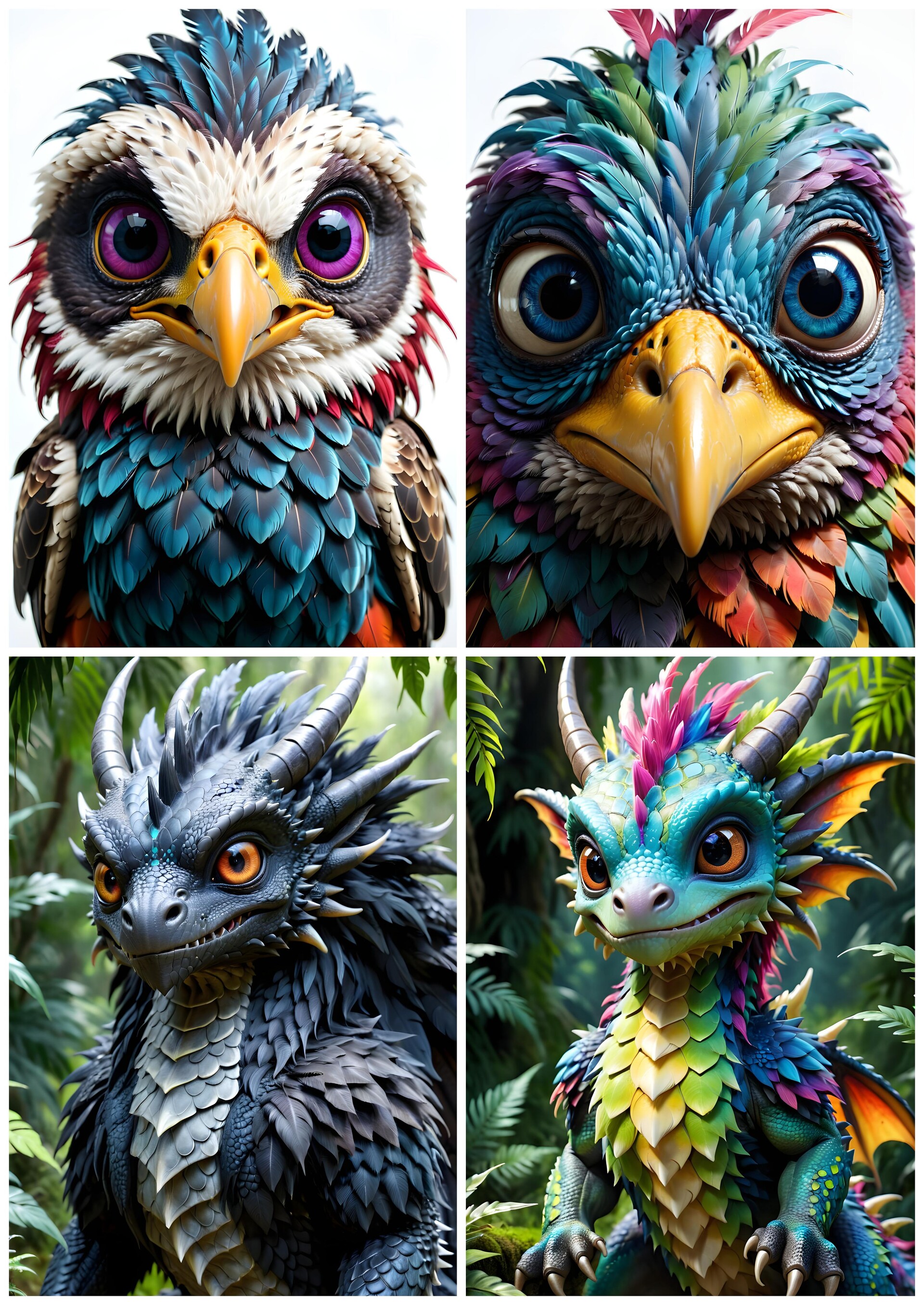 High on pixels - Whismical fantasy creturs