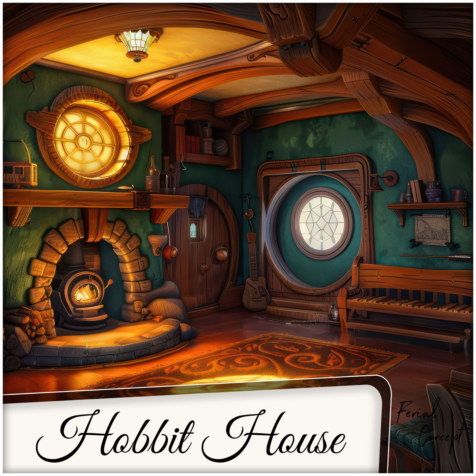 ArtStation - 🔹230 Hobbit House - Cartoon Concept Reference Image Pack v ...