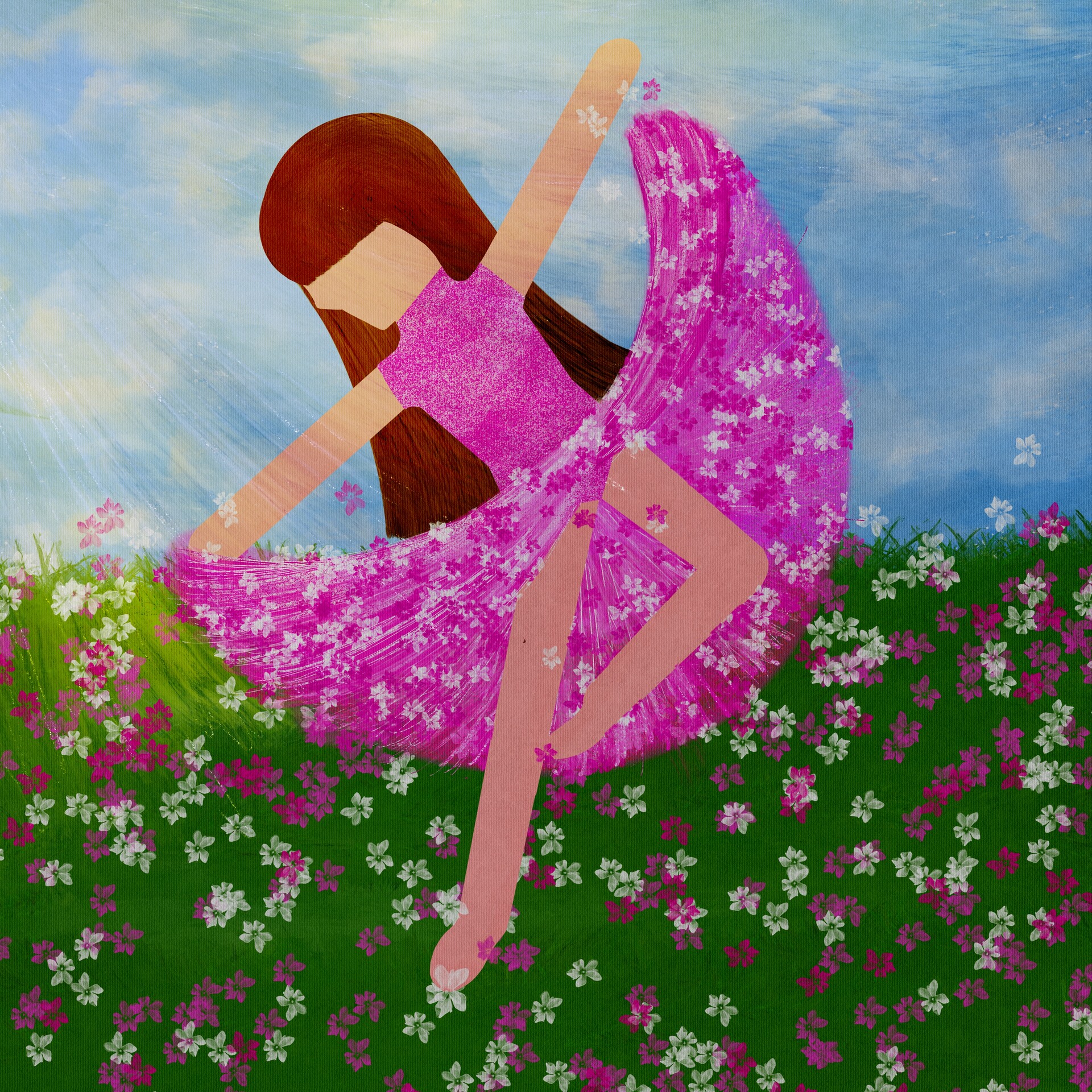 Cari McKee - Spring Blossom Ballet: Dancing Among Flowers