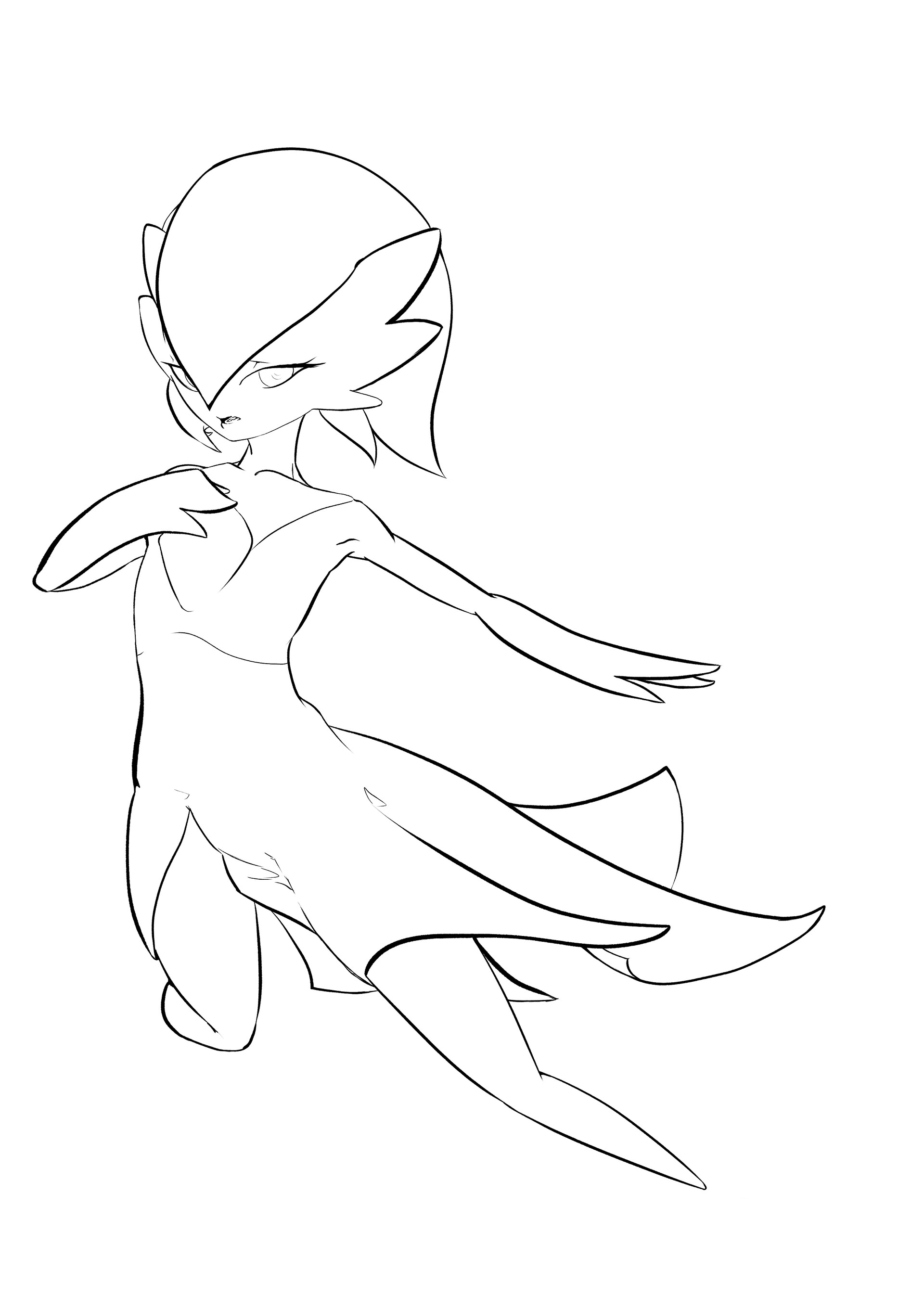 pokemon gardevoir coloring pages