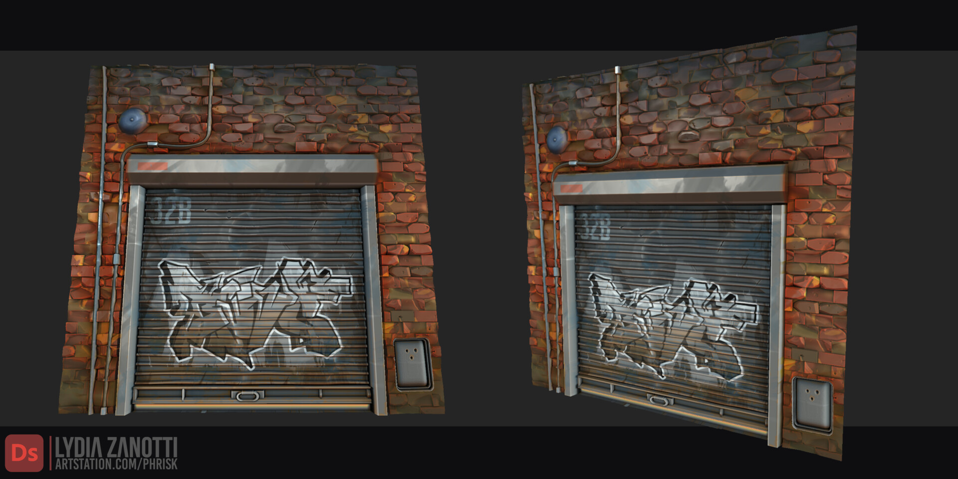 ArtStation - Stylized Graffiti Garage