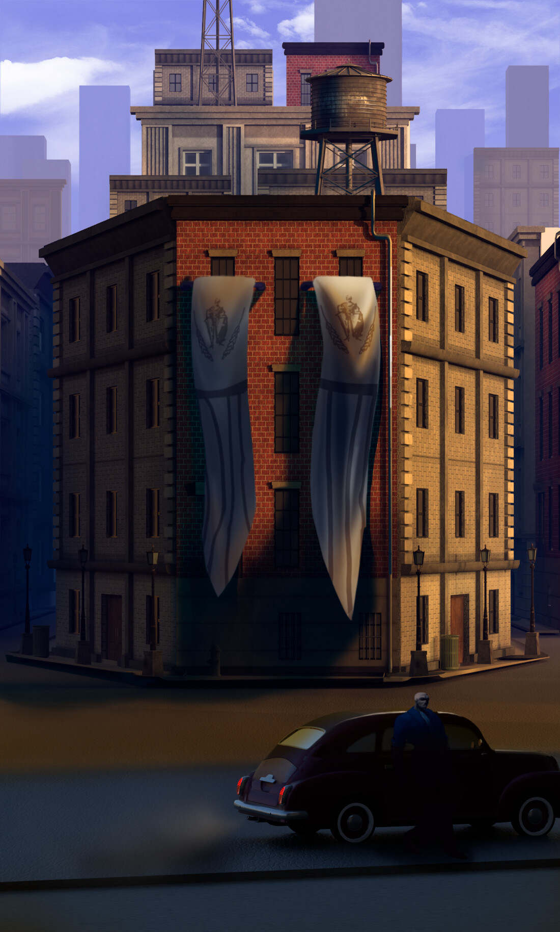 ArtStation - Corner building