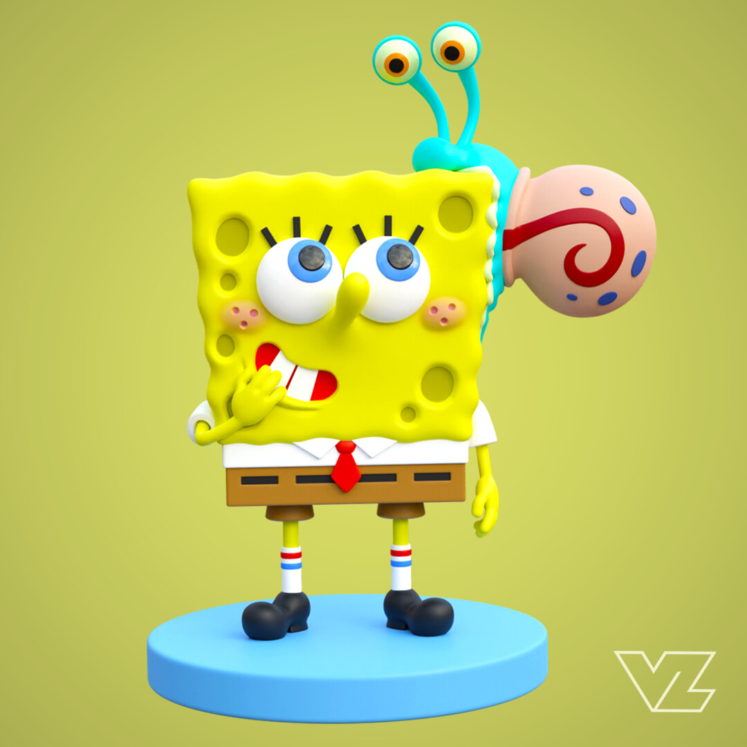 Varizal Zulmi - SpongeBob & Gary (SpongeBob SquarePants)
