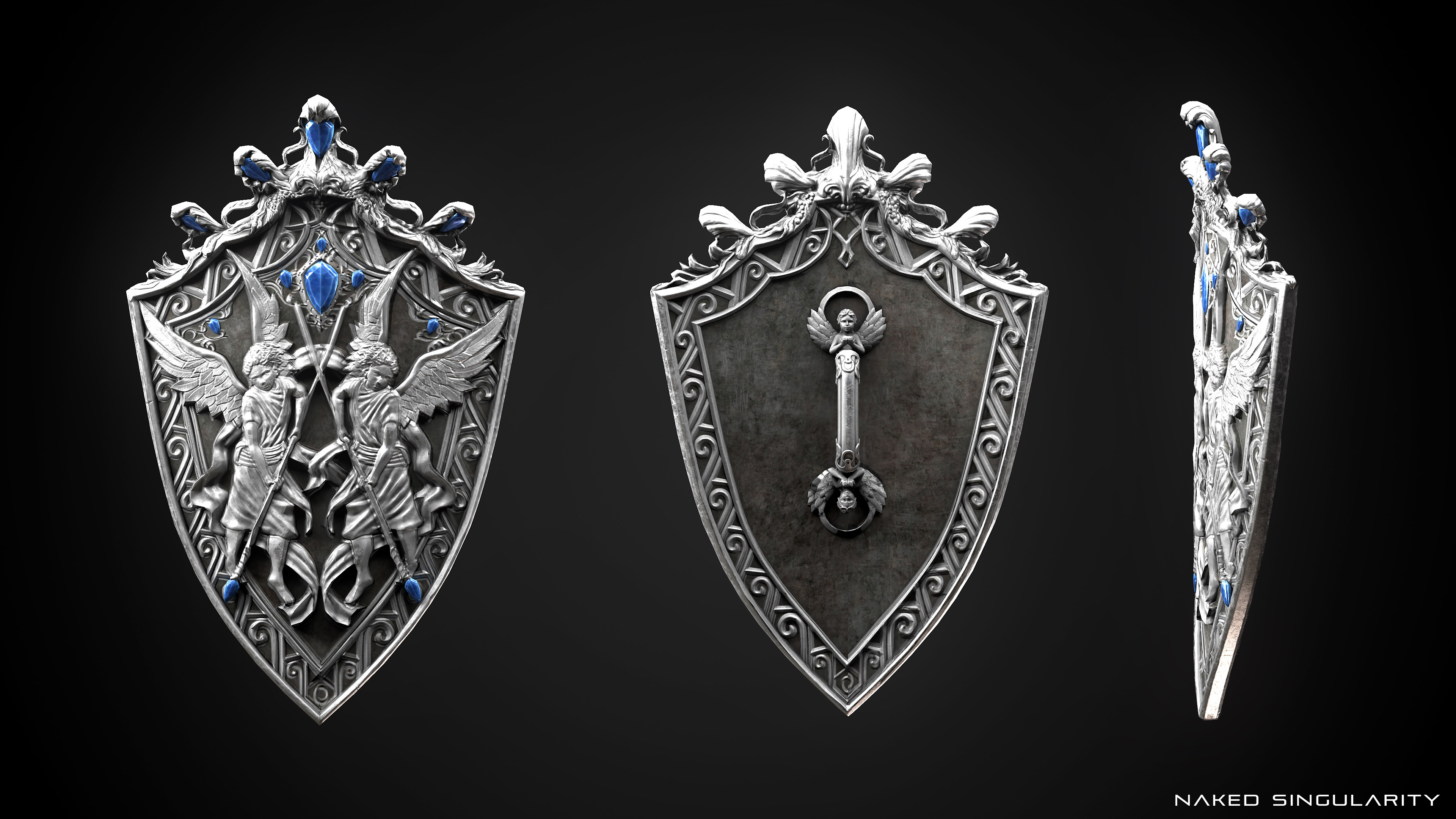 Naked Singularity Studio - Dark fantasy shield | Part 1