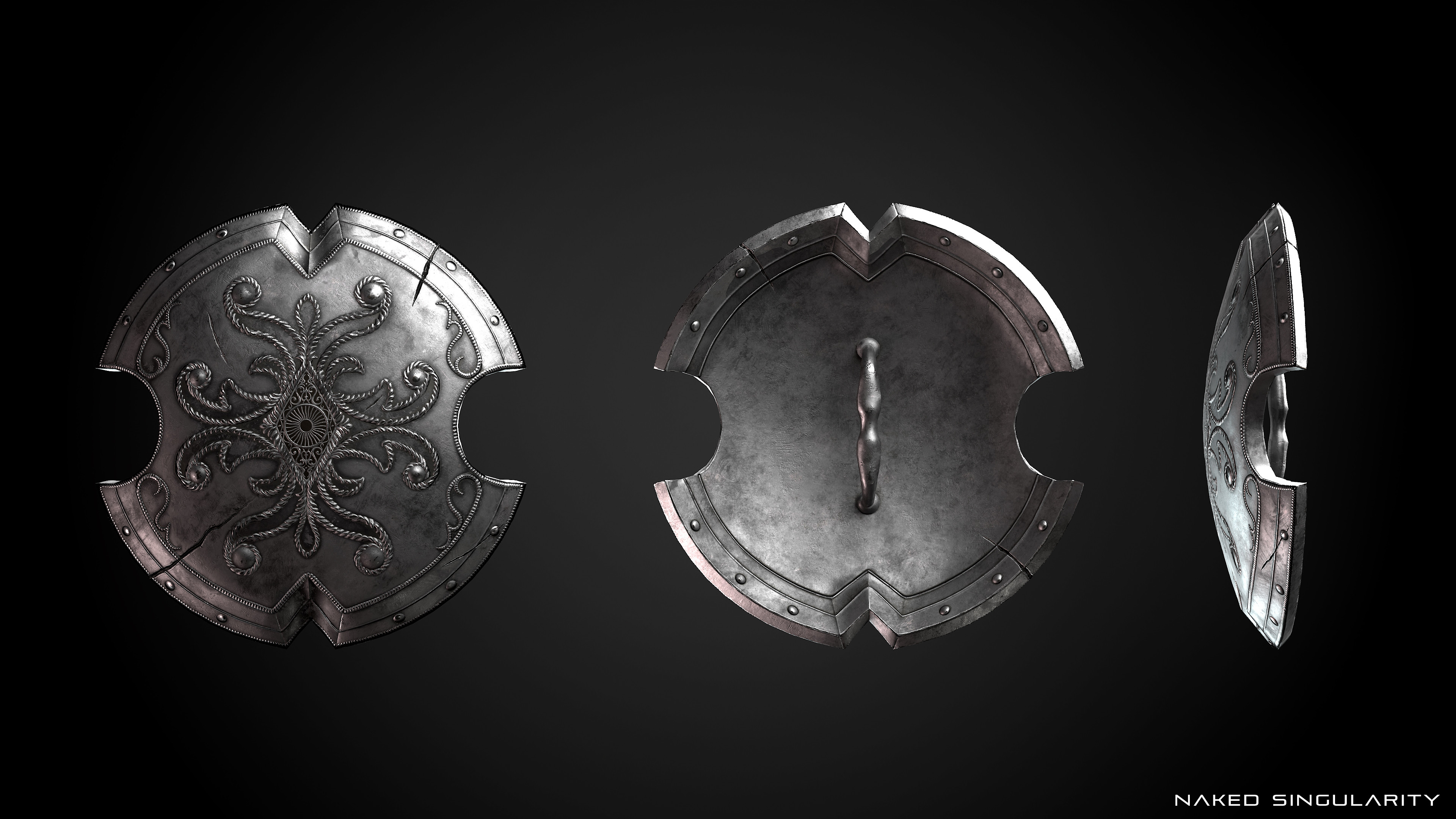 Naked Singularity Studio - Dark fantasy shield | Part 1