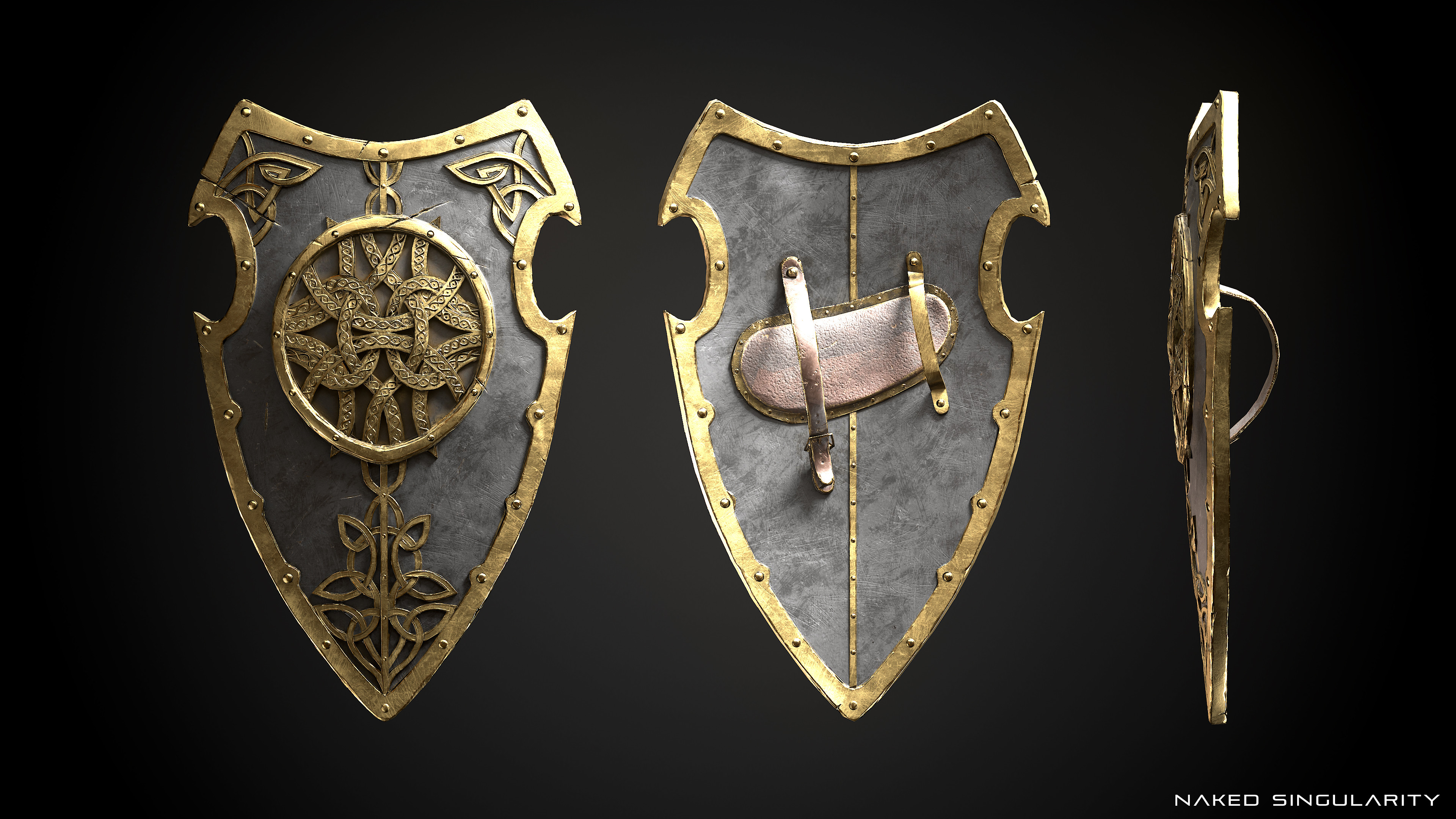 Naked Singularity Studio - Dark fantasy shield | Part 1