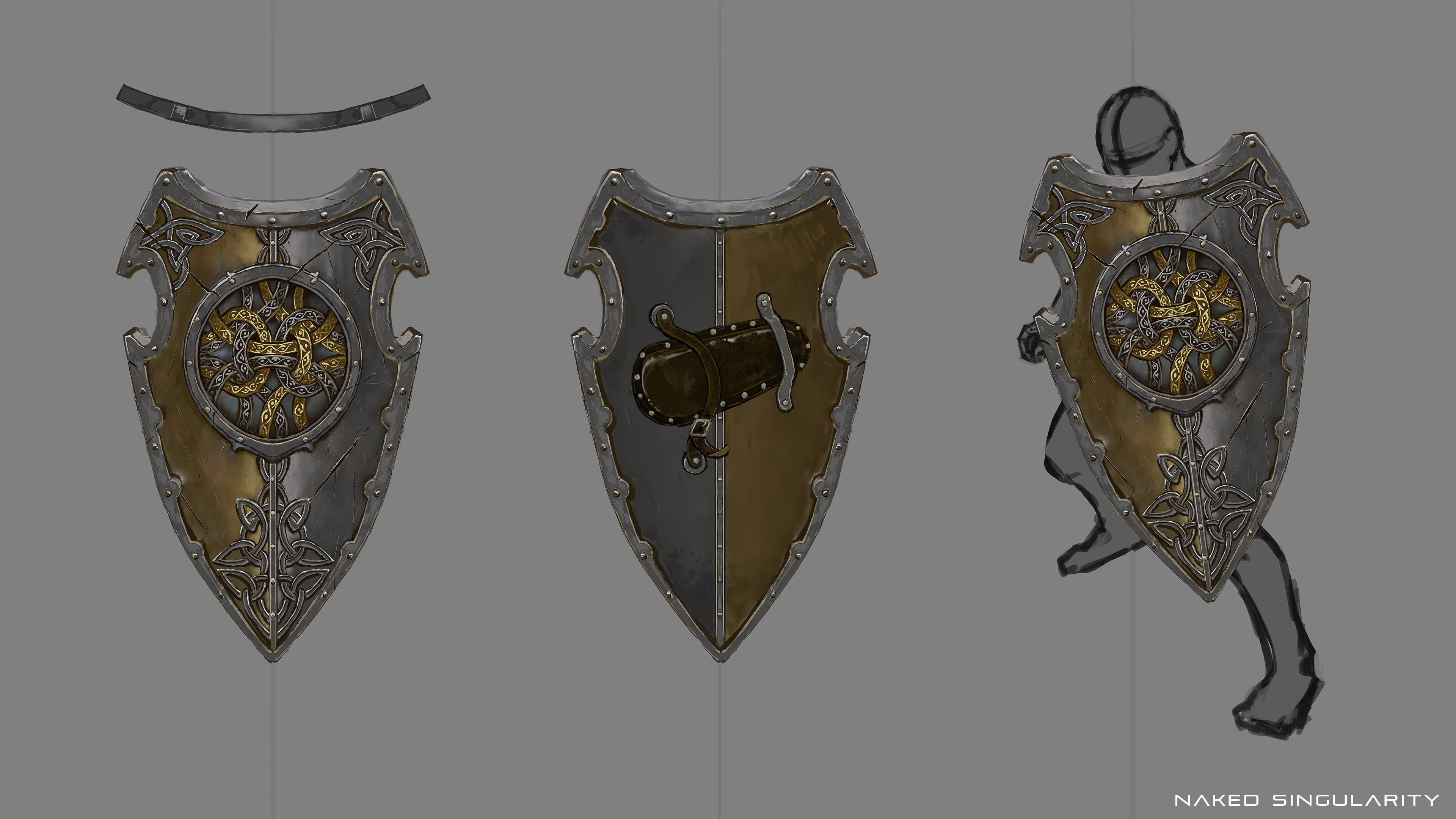 Naked Singularity Studio - Dark fantasy shield | Part 1