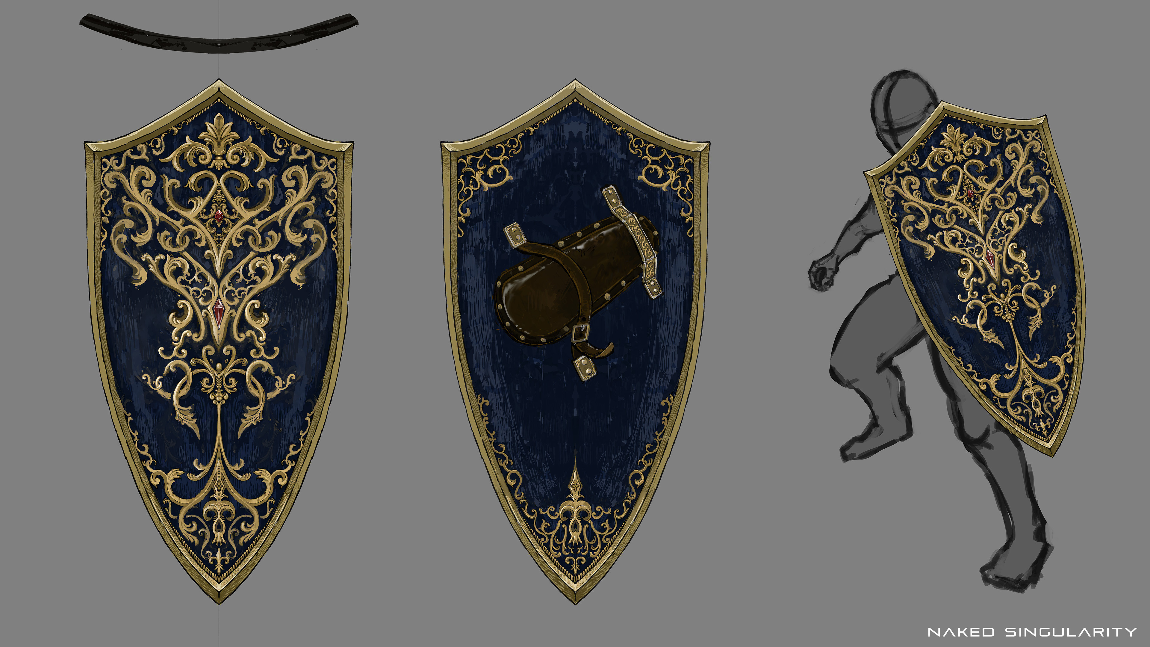 Naked Singularity Studio - Dark fantasy shield | Part 1