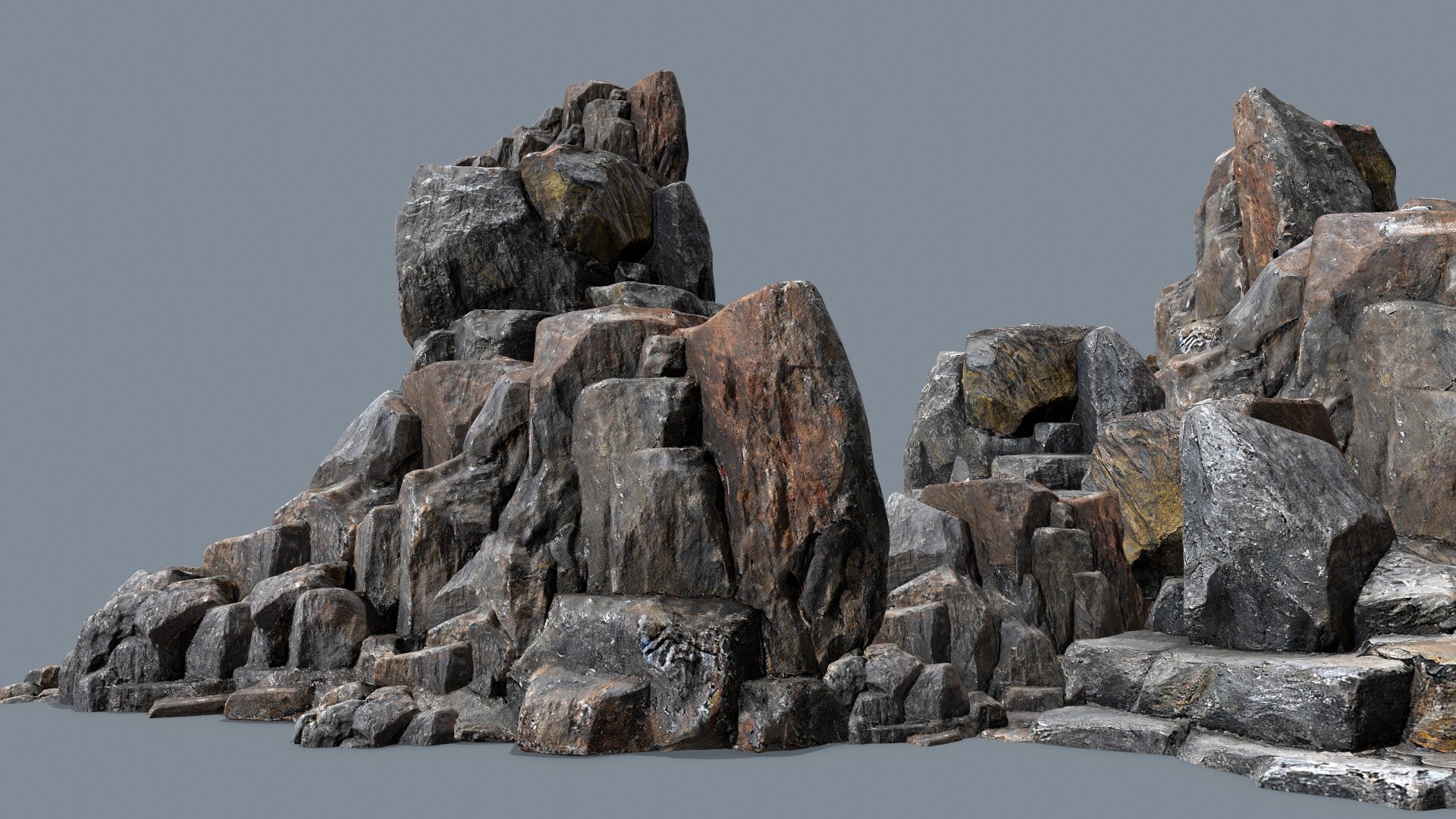 ArtStation - cliff rocks