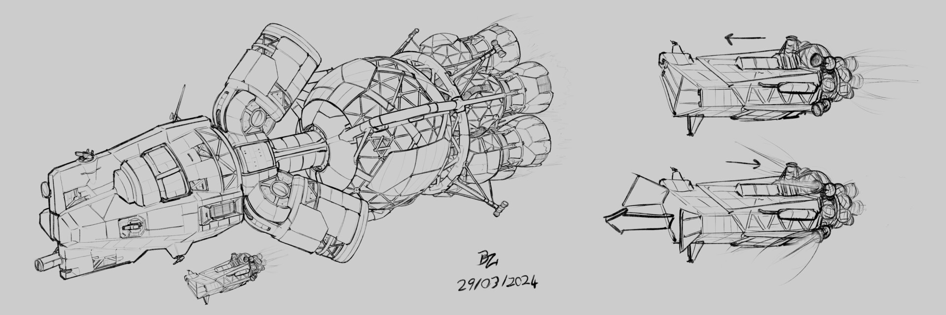 ArtStation - Transport ship commission