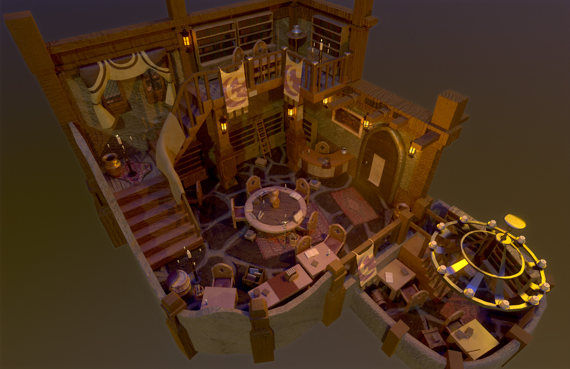 ArtStation - Queen's Blessing - Library