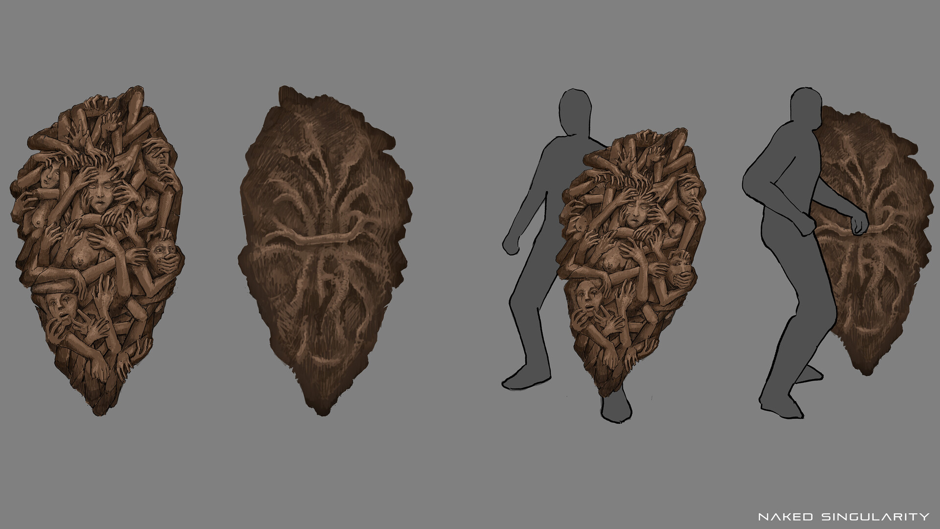 Naked Singularity Studio - Dark fantasy shield | Part 2