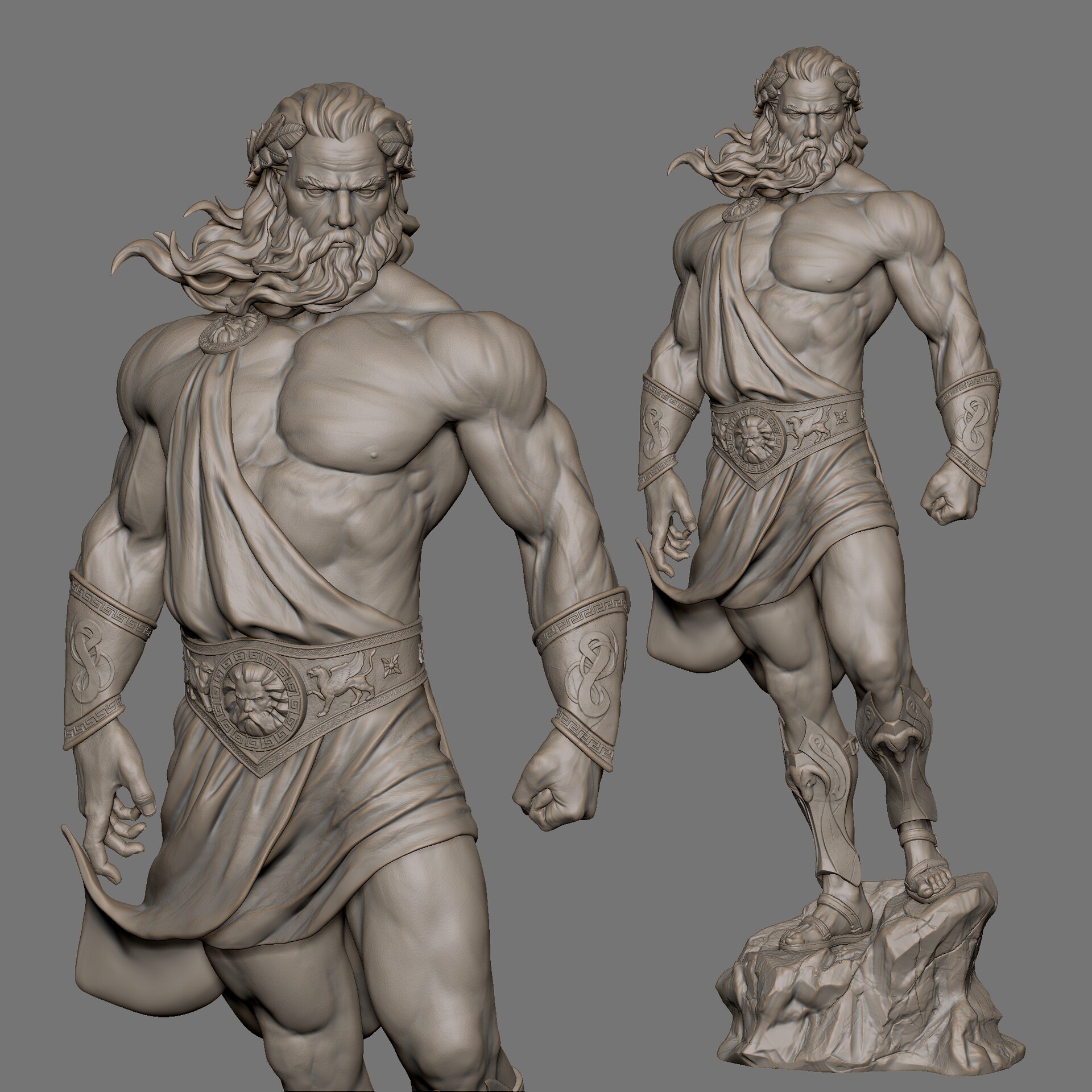 ArtStation - Zeus - Sculpture