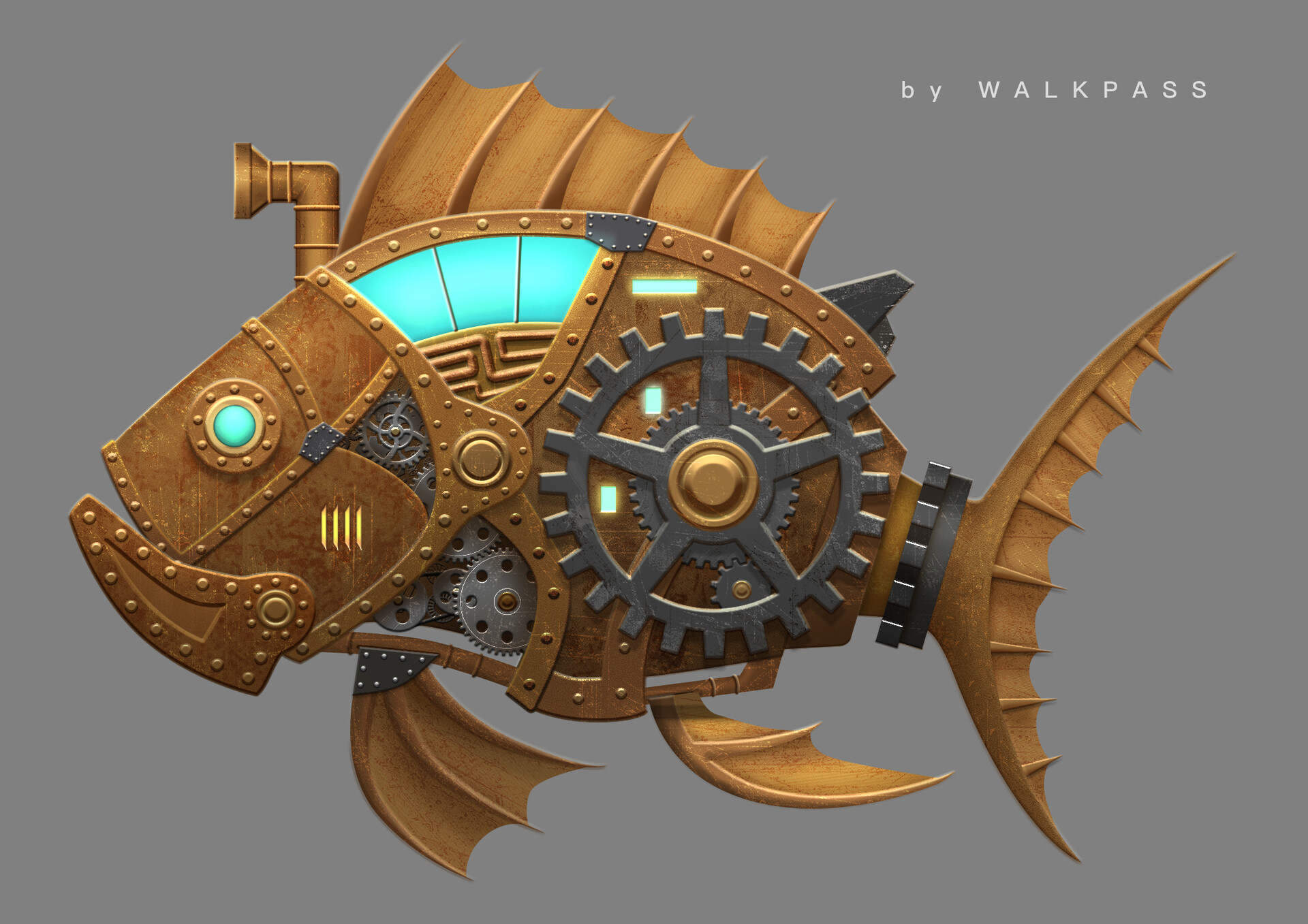ArtStation - Steampunk Fish
