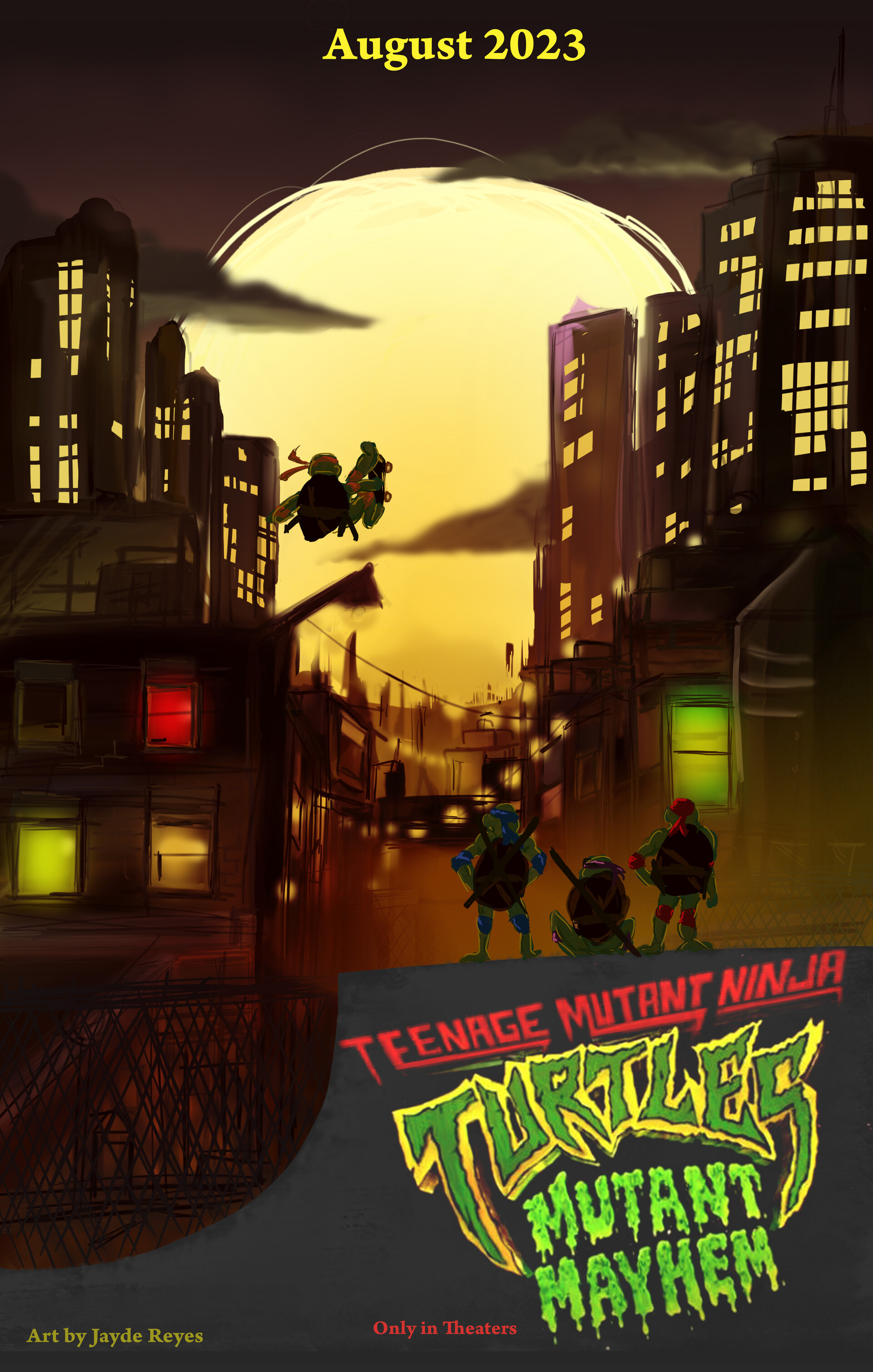 ArtStation - Movie Poster of Teenage Mutant Ninja Turtles: Mutant Mayhem