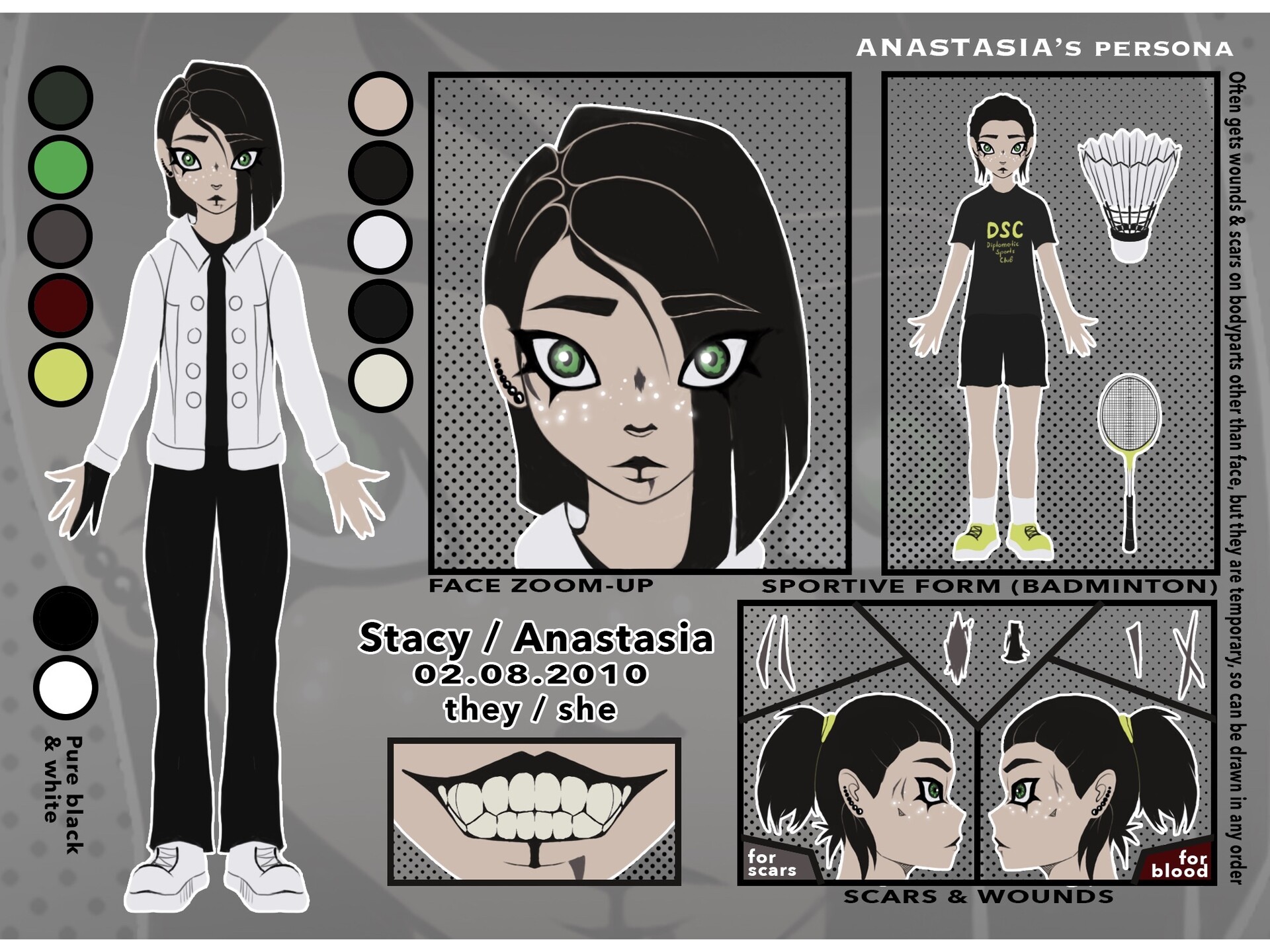 ArtStation - References + some sketches of my persona