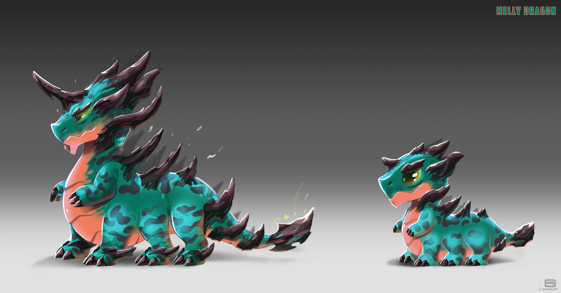 ArtStation - Dragons (Caterpillar body)