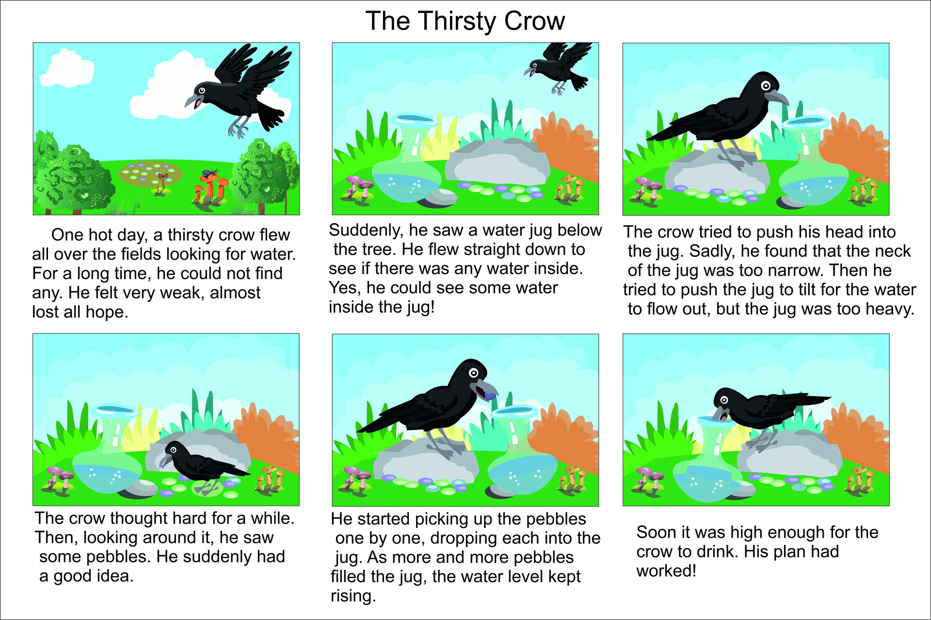 thirsty crow