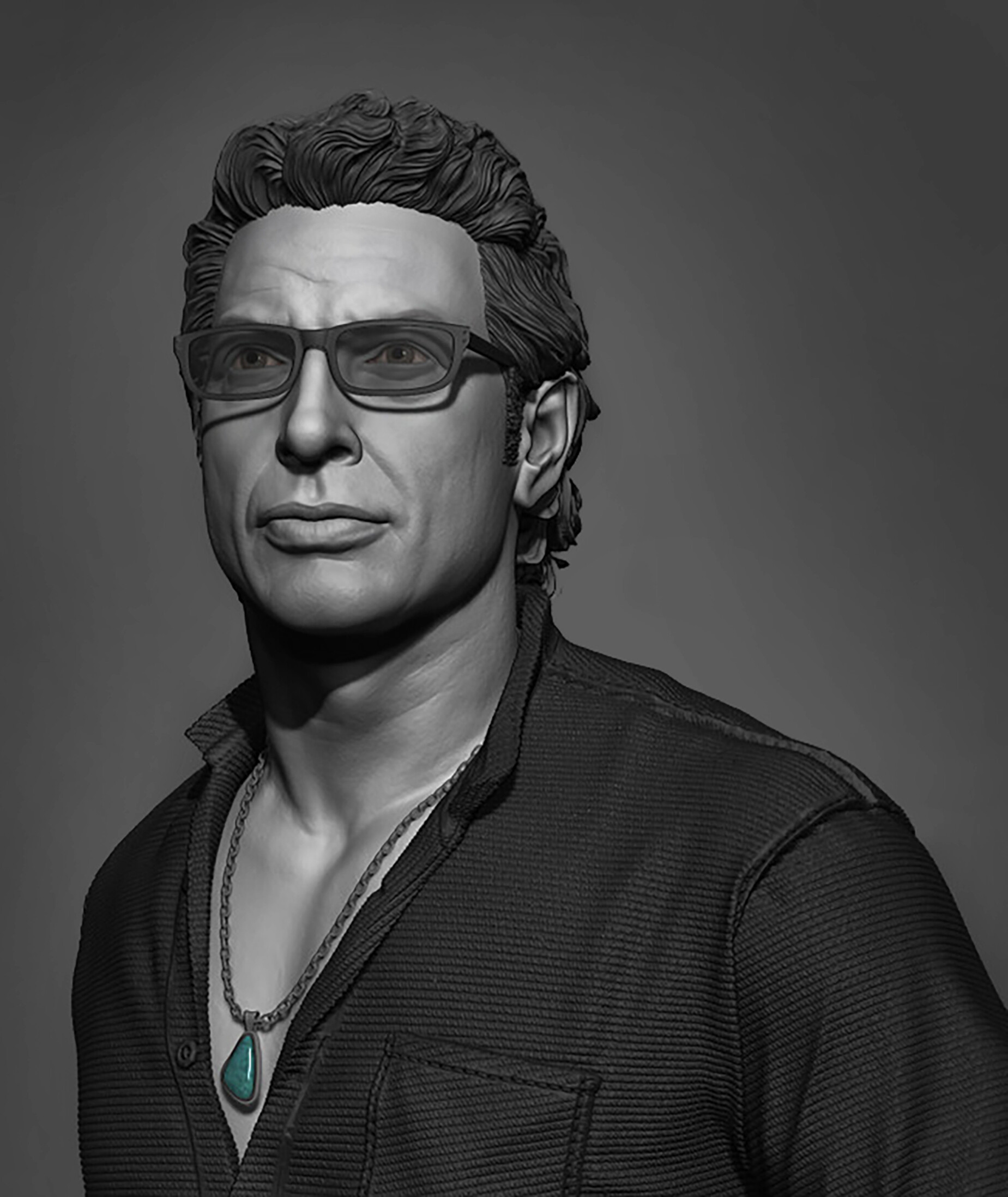 ArtStation - Ian Malcolm Art Scale 1/10 – Jurassic Park