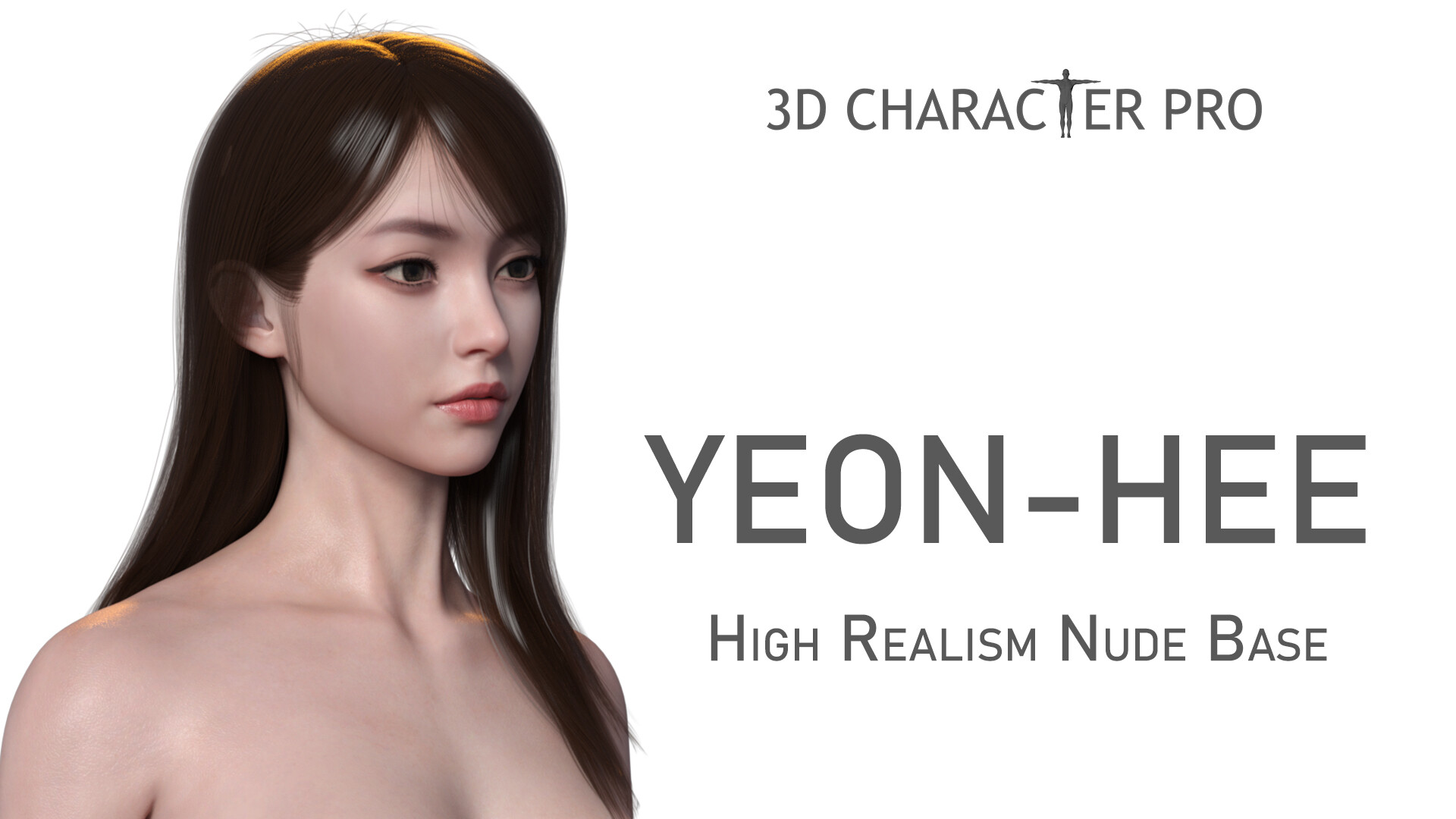 3d character pro - Realistic 3d model Yeon-hee