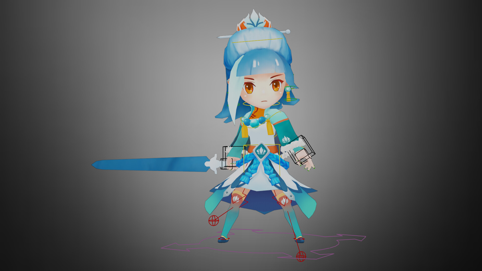 ArtStation - Game-ready Rig and Animation for Mobile Game