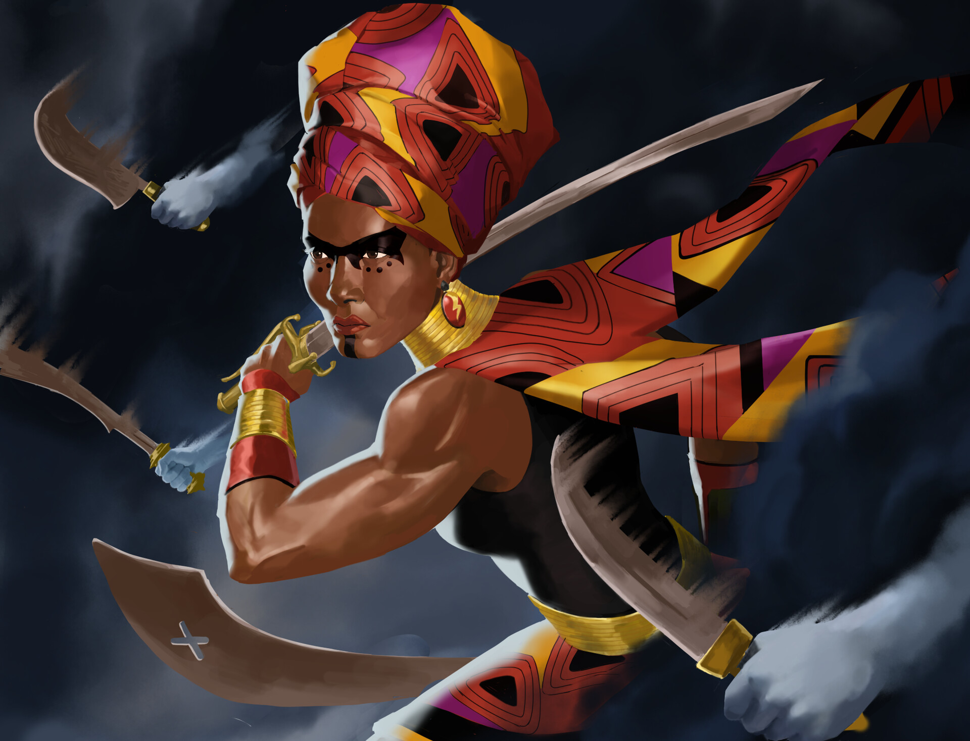 ArtStation - Oya, the Orisha of Winds