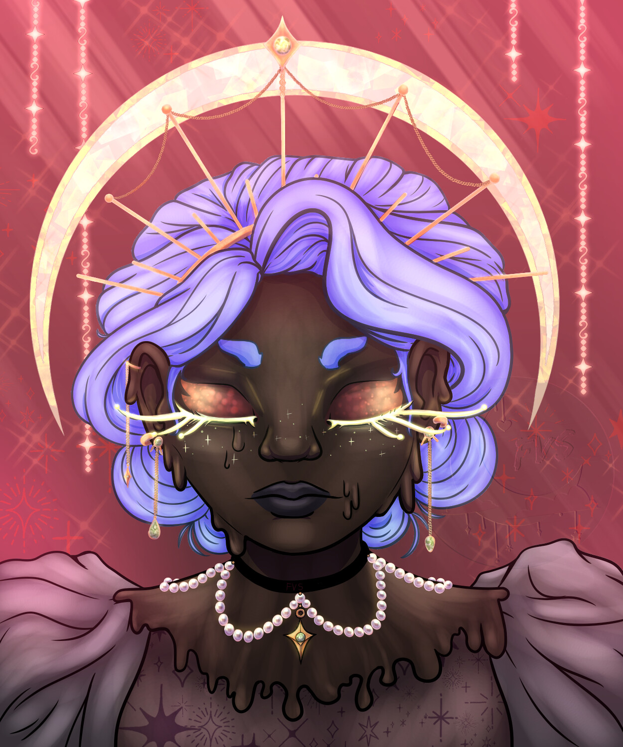 ArtStation - Melting Melting Moon Goddess