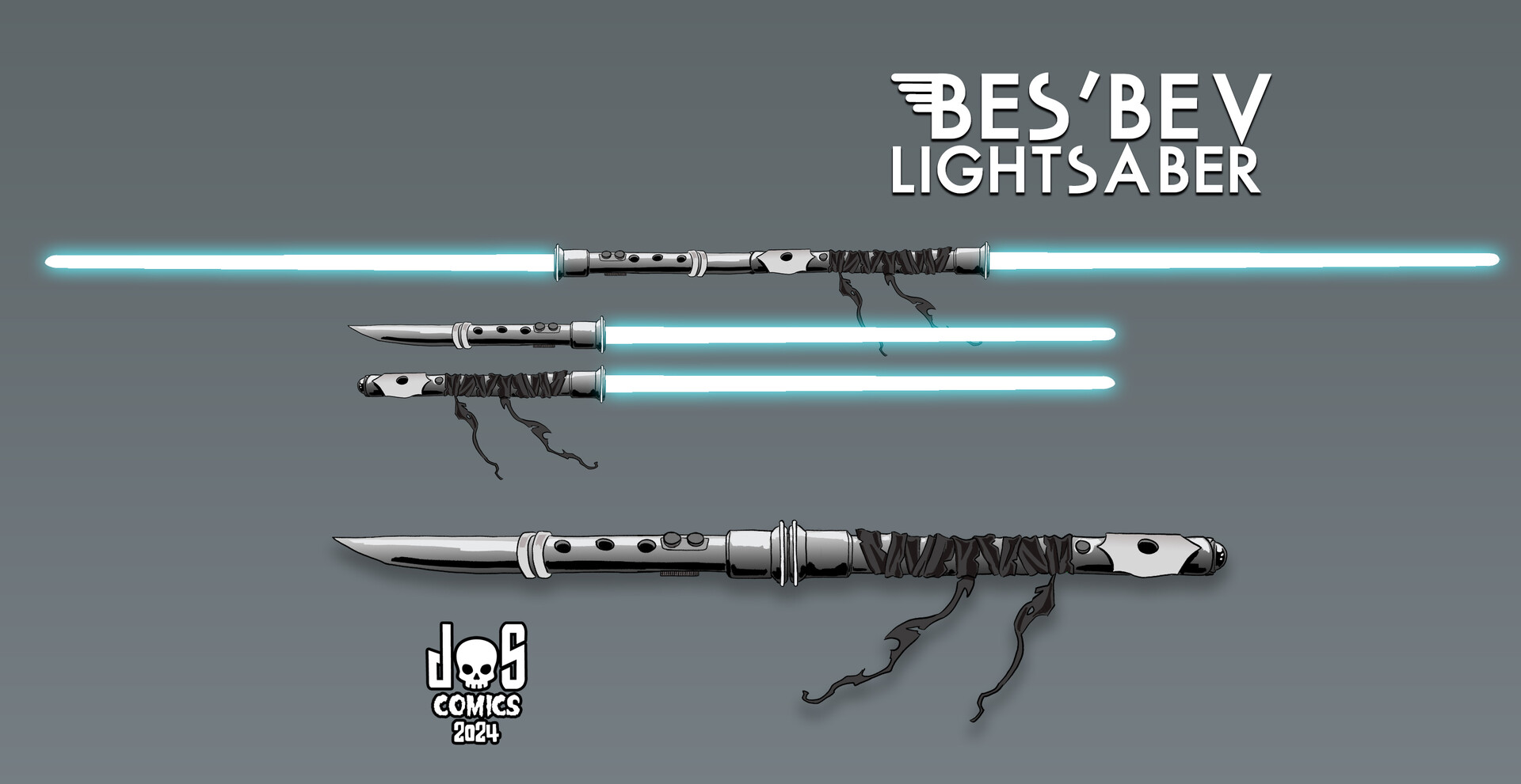 ArtStation - Bes'Bev Double Bladed Lightsaber