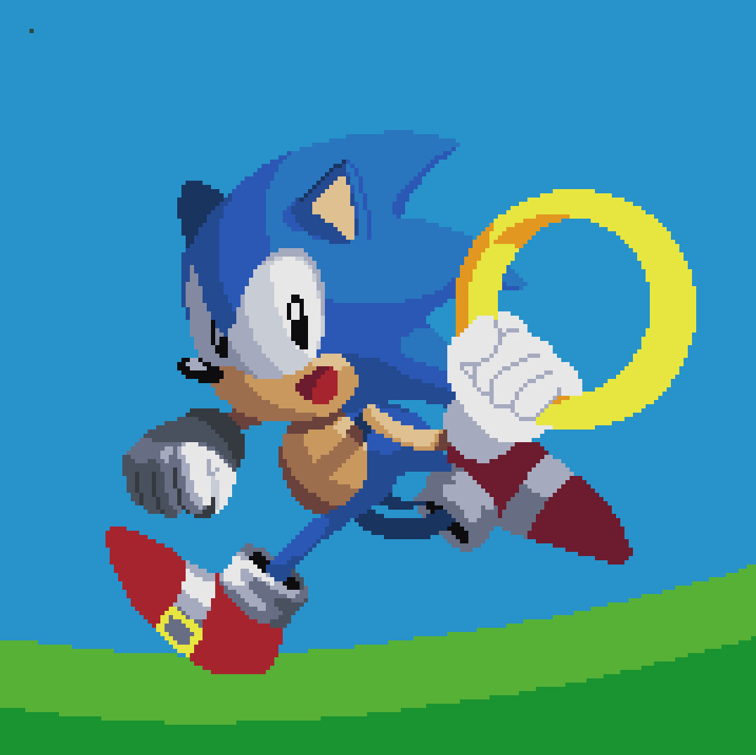 Lapper - Artist & Editor - "Viridescent Slopes" - Classic Sonic Pixel ...