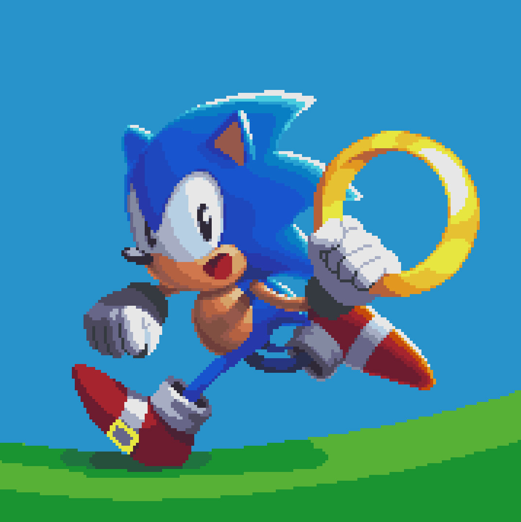 Lapper - Artist & Editor - "Viridescent Slopes" - Classic Sonic Pixel ...