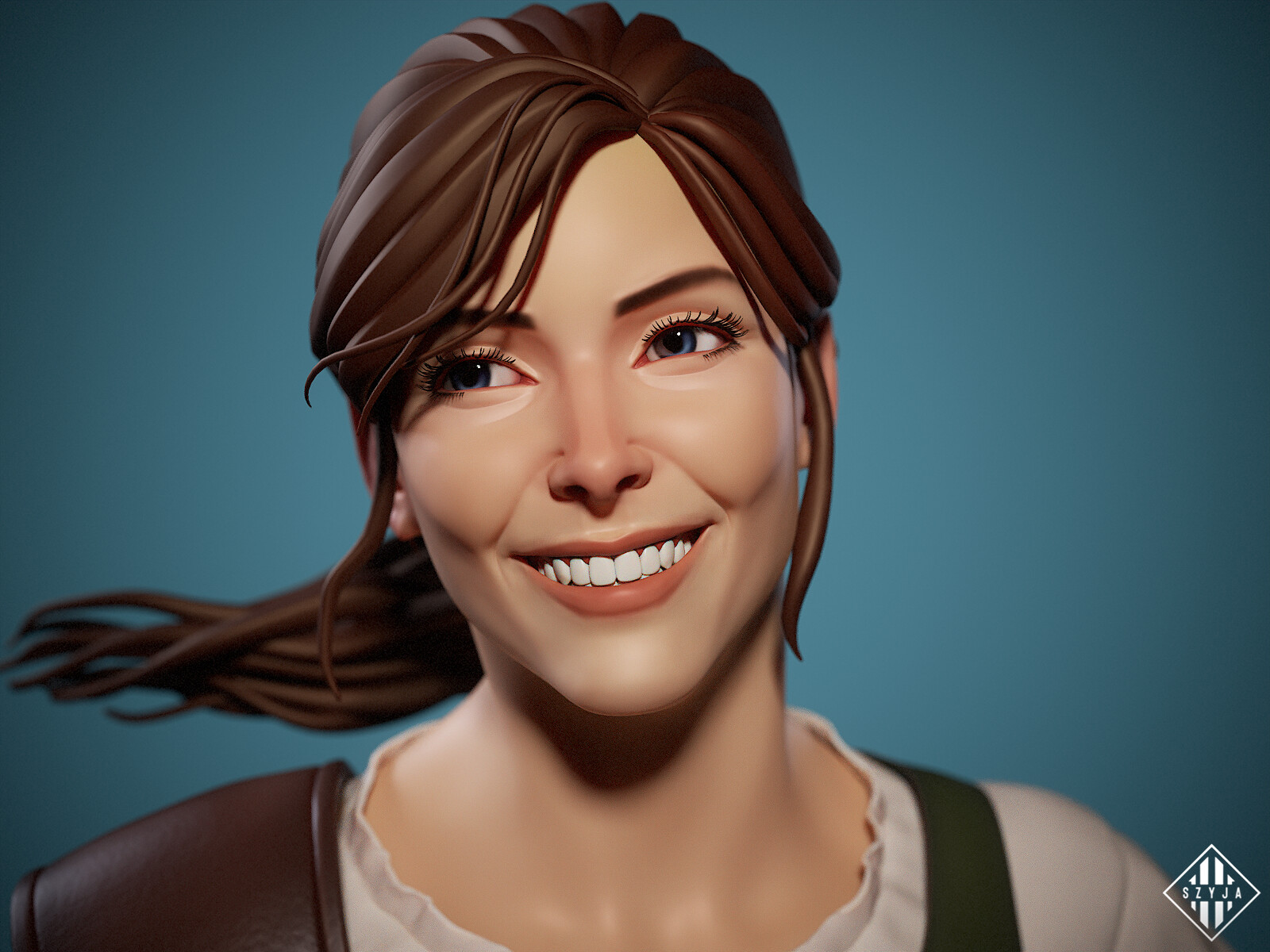 Jan Szyja - Helena - stylized character bust