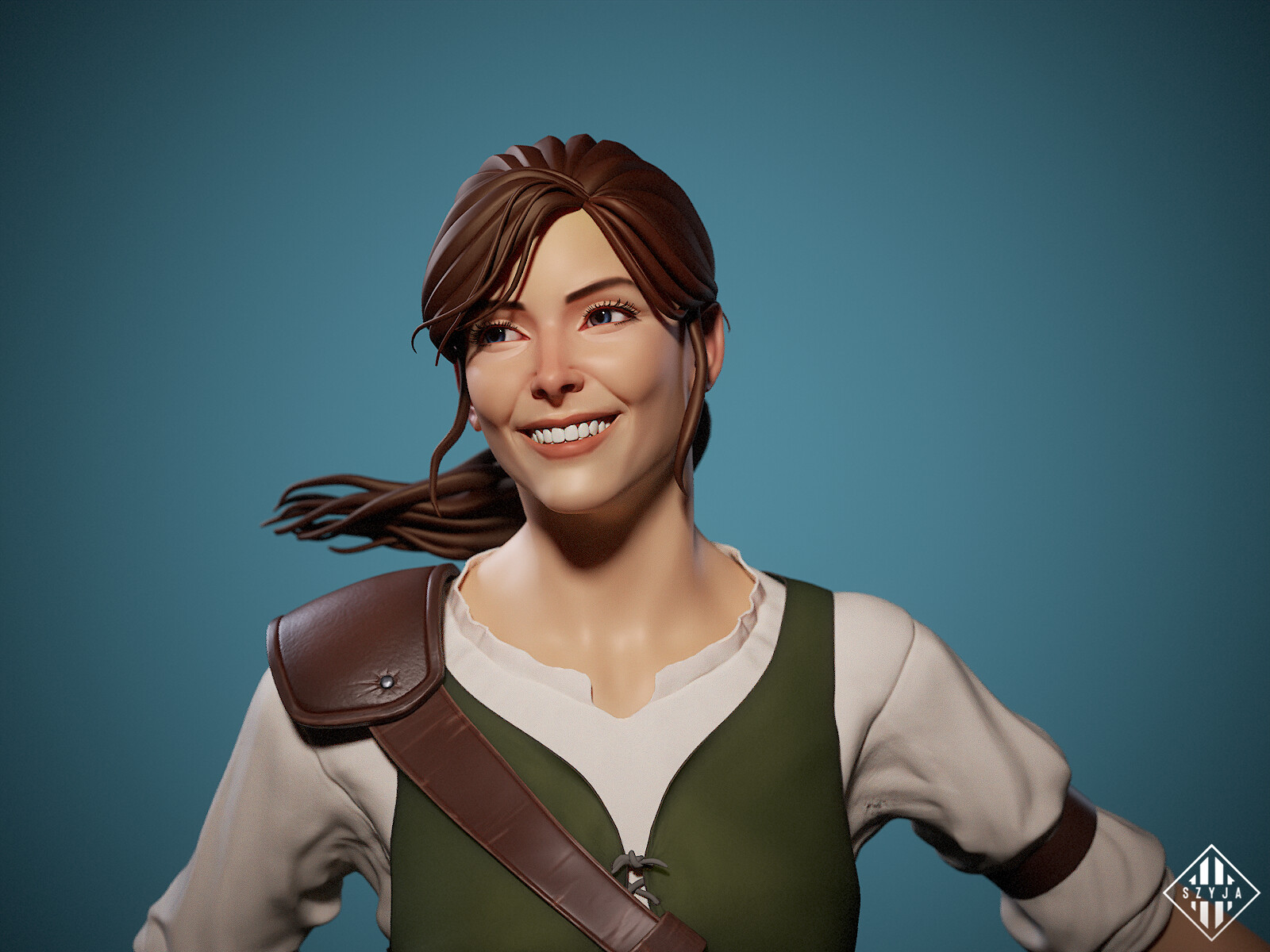 ArtStation - Helena - stylized character bust